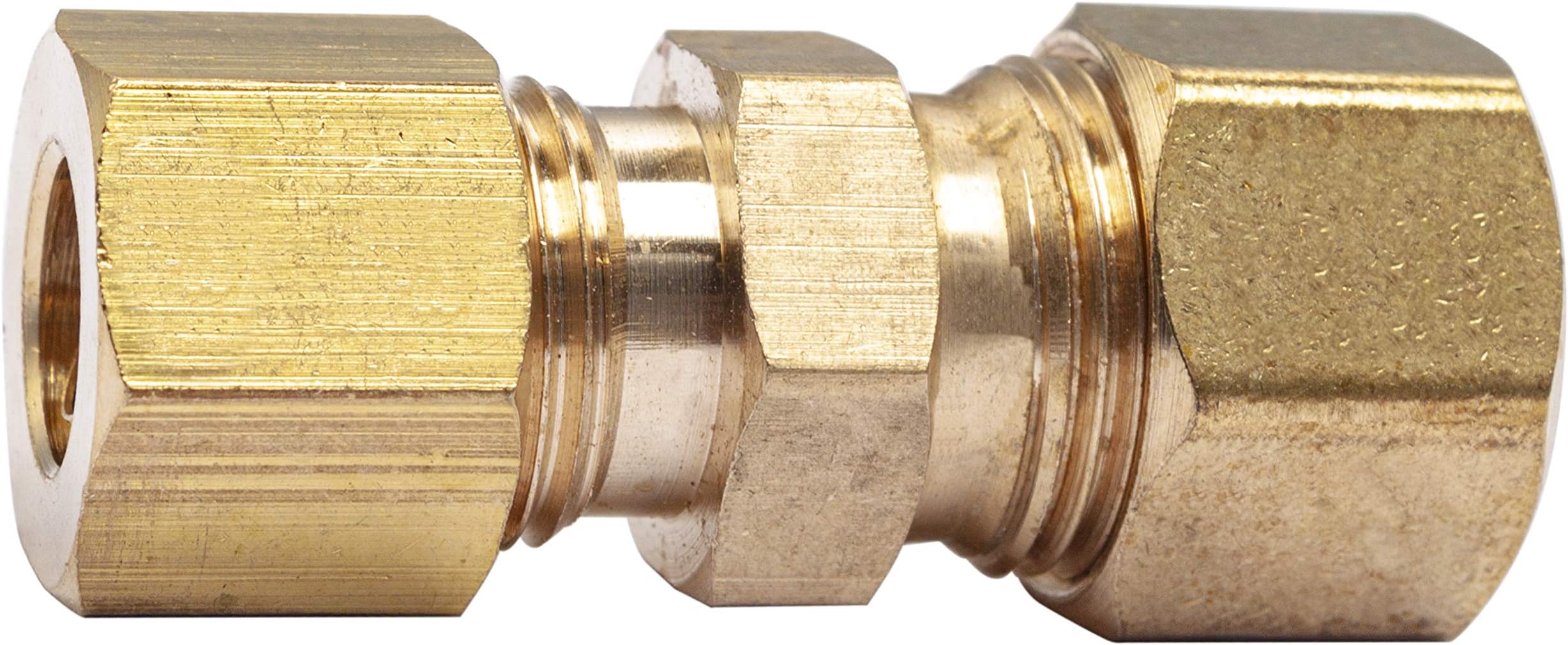 LTWFITTING 3/8-Inch OD x 1/4-Inch OD Compression Reducing Union,Brass ...