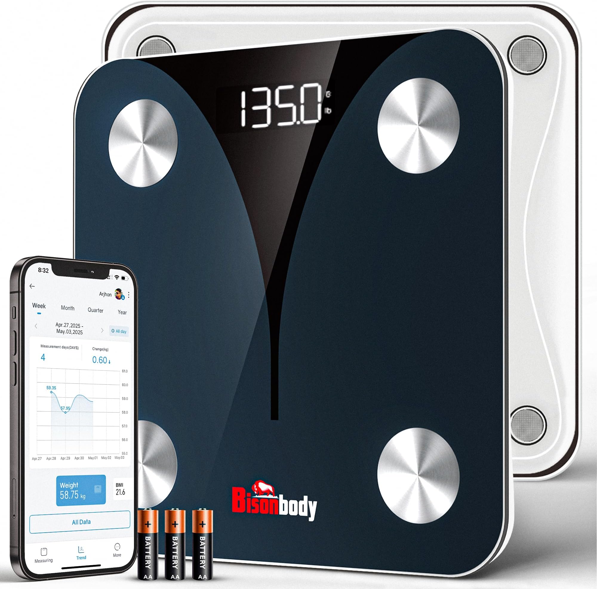 Smart Digital Body Bathroom Scale – 29 Health Body Metrics – for ...