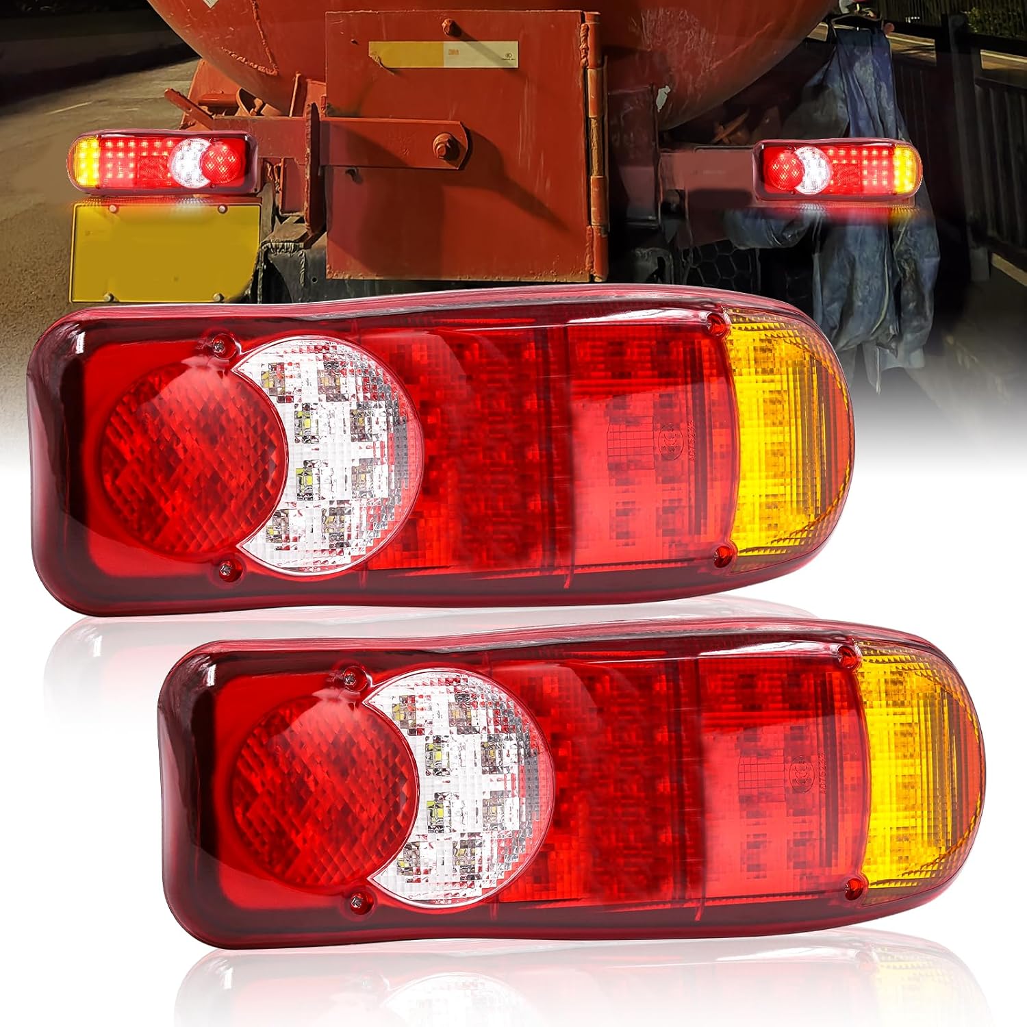 Amazon.com: Ygmylandbb Led Trailer Tail Lights, Rear Lights Lamp for ...