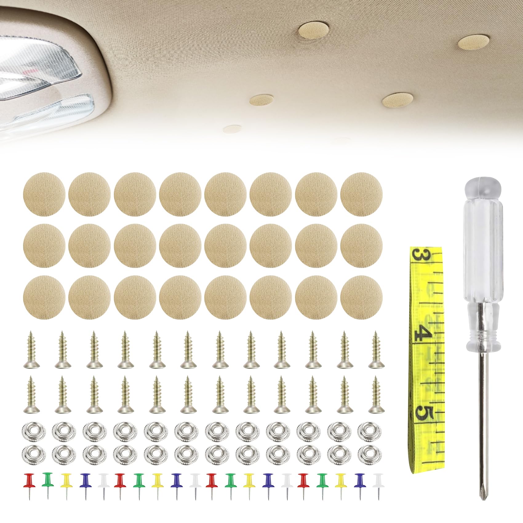 Amazon.com: Kutyun Car Headliner Repair Kit, Car Roof Headliner Repair ...