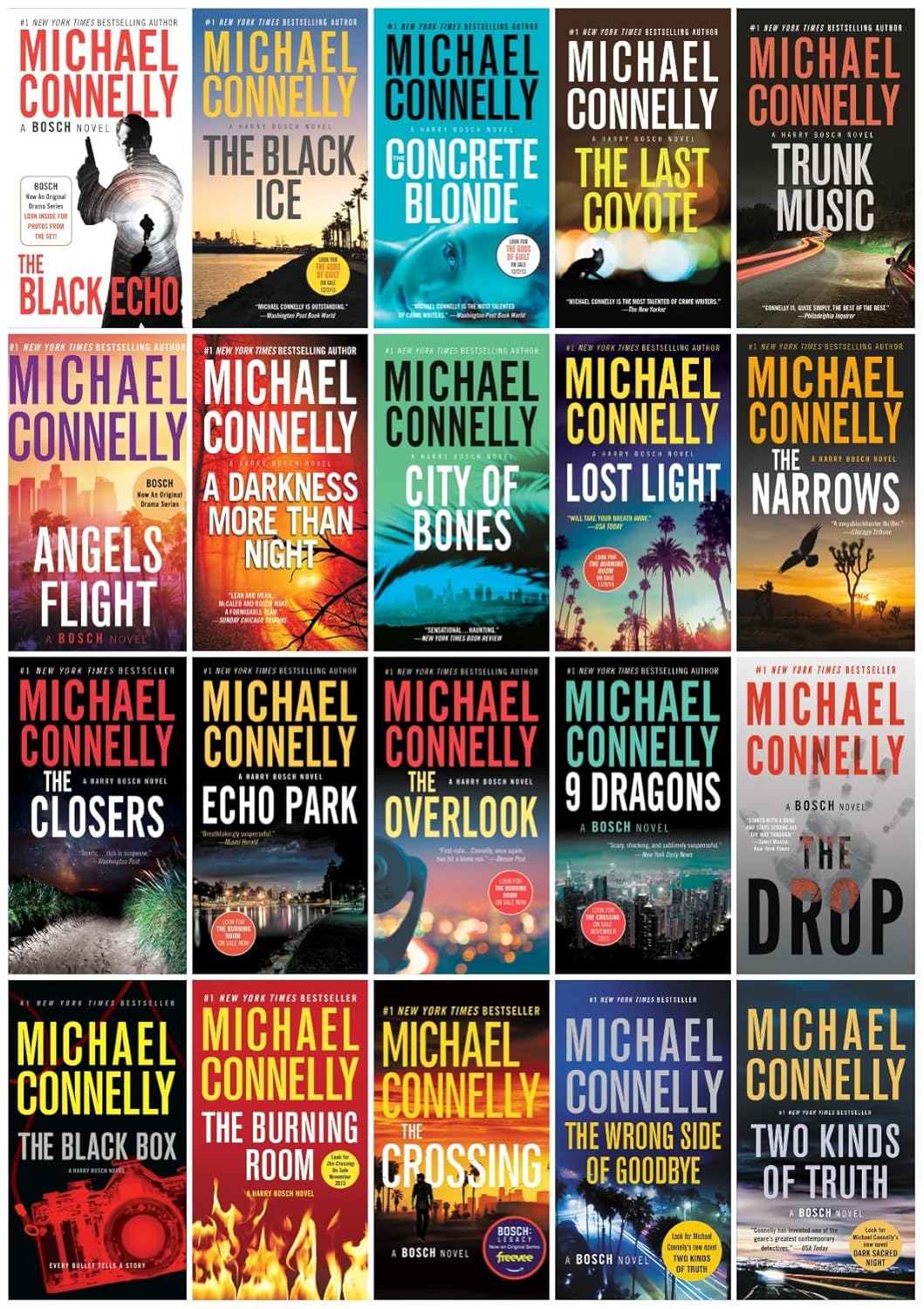 A Harry Bosch Novel Series 20-Book Ultimate Collection Set (Books 1 to ...