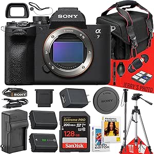 Amazon.com : Sony a7 IV Mirrorless Camera (Body Only) + 128 GB Memory + Tripod + Case + Monopod ...