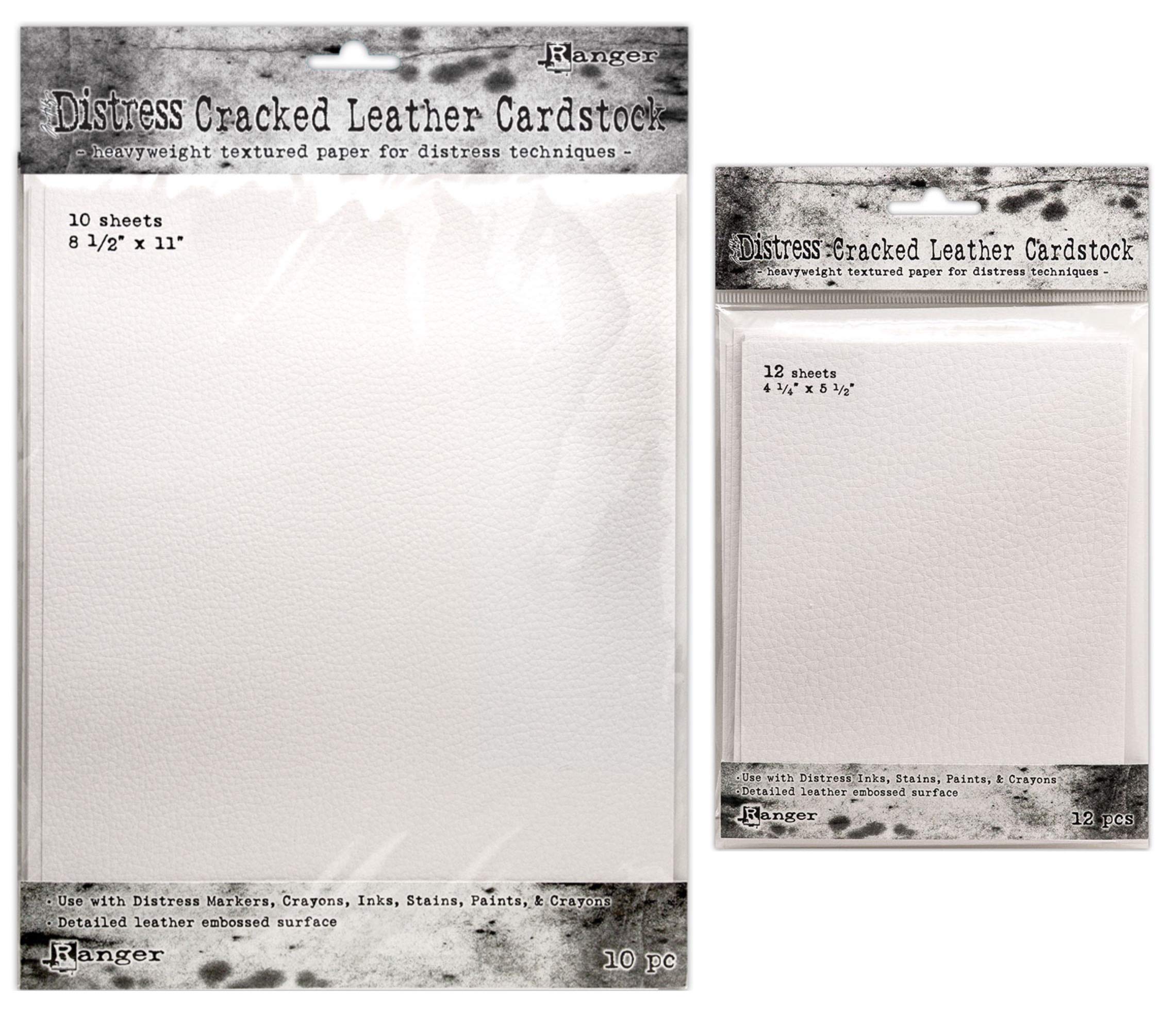 Amazon.com: Tim Holtz Ranger Distress Cracked Leather Textured ...