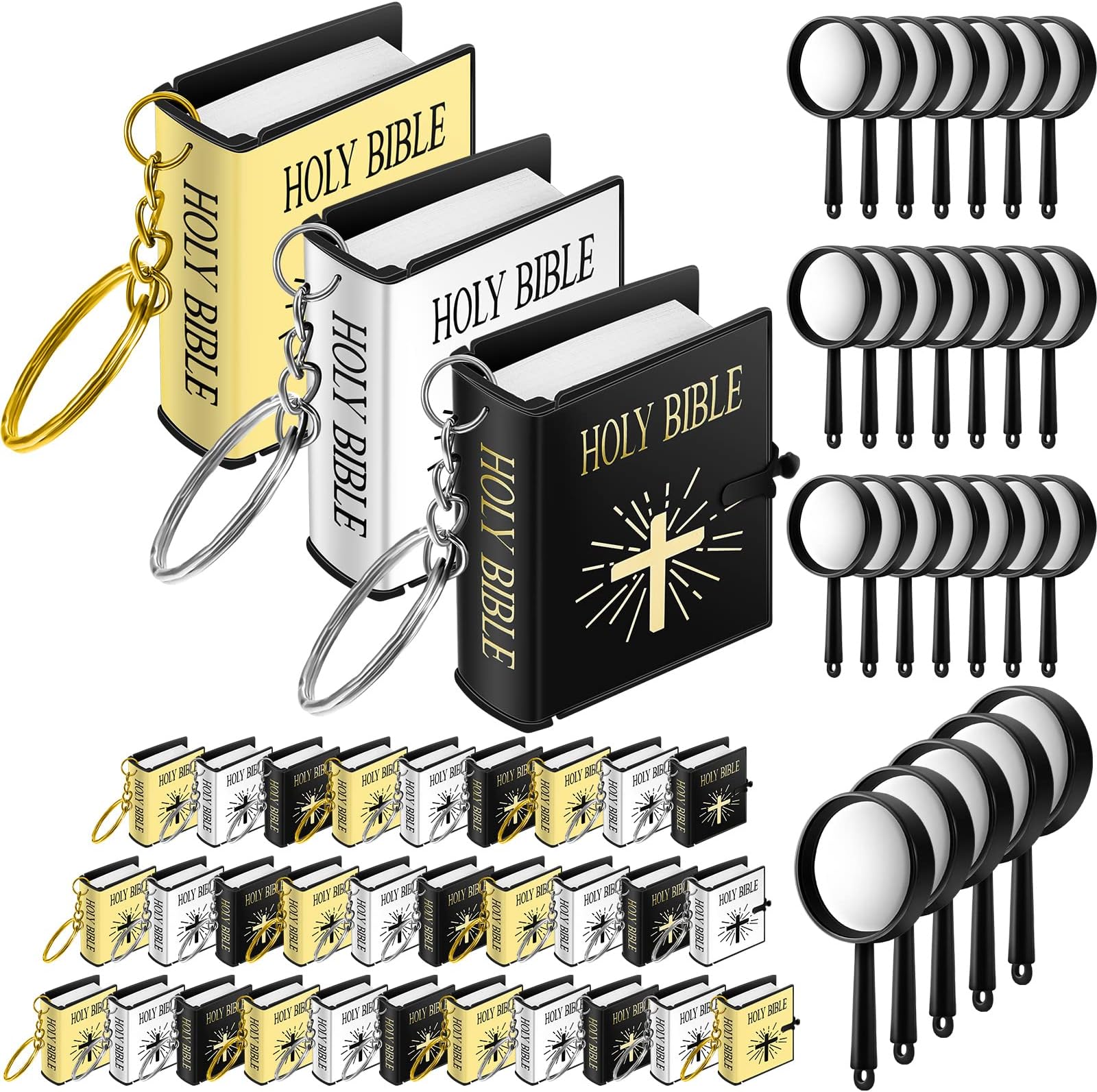 Amazon.com: Taiyin Mini Book Keychain and 2 Inch Mini Magnifying ...