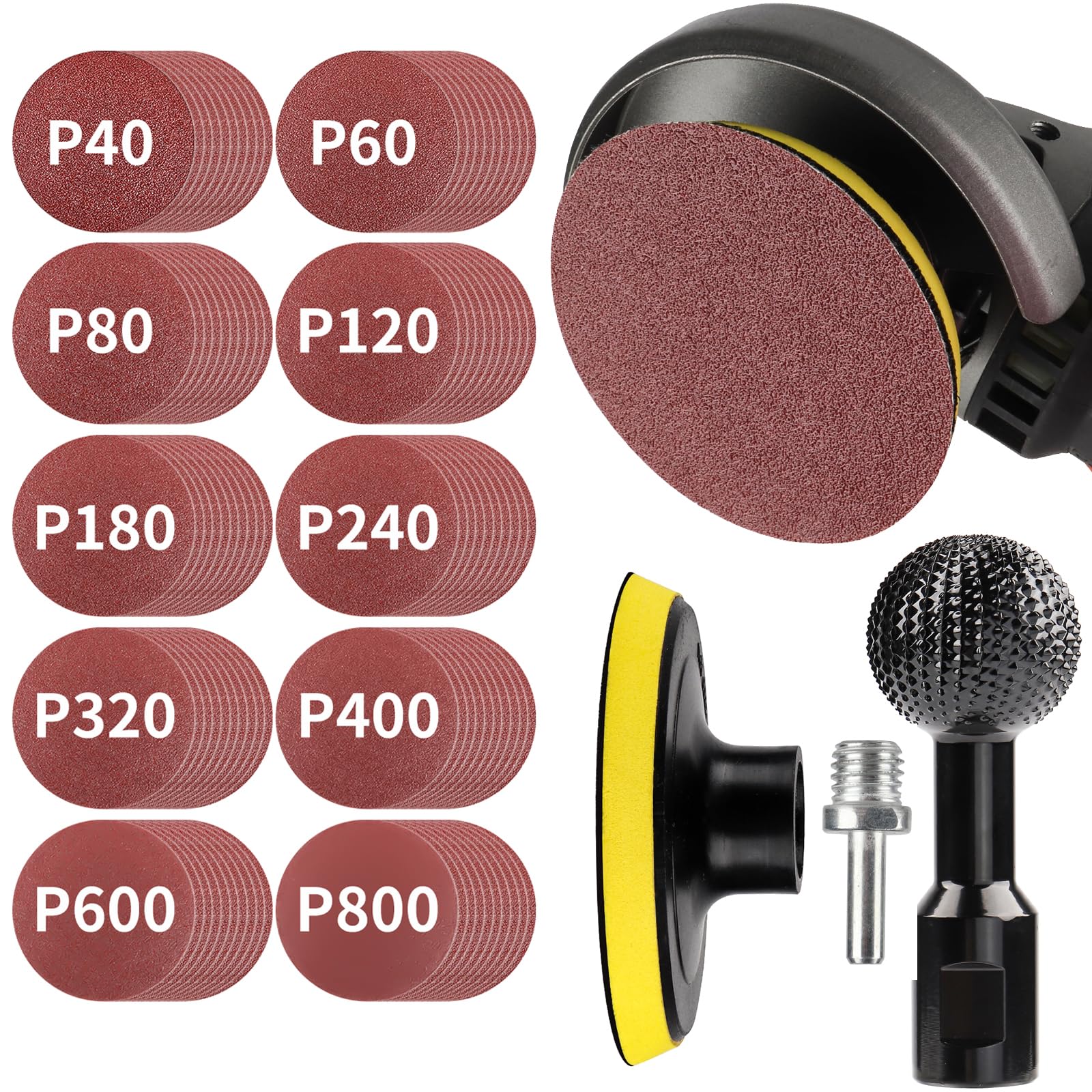 Angle Grinder Sanding Discs Set & Angle Grinder attachments,Wood ...