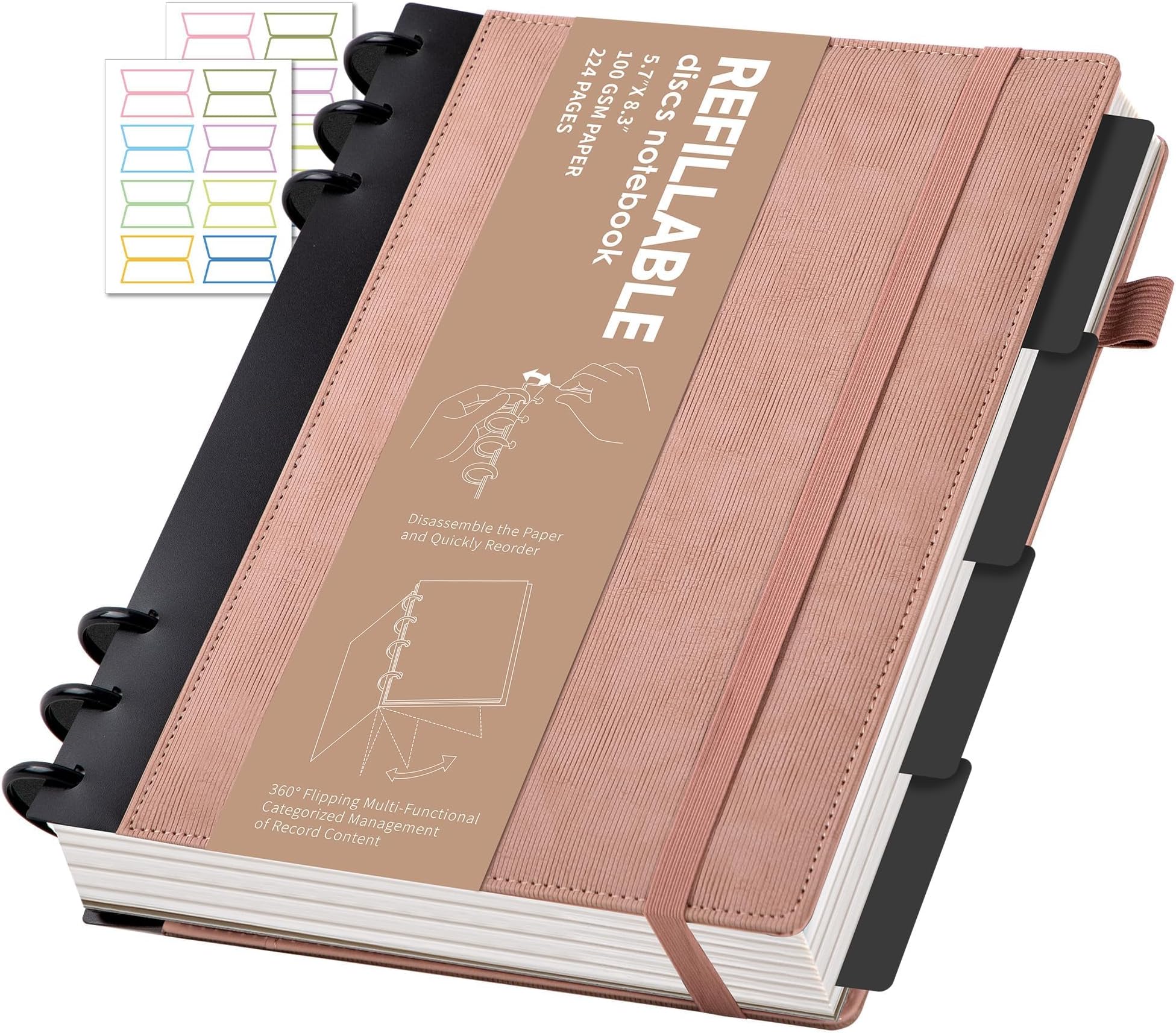 Amazon.com : Yoment Lined Spiral Journal Notebook for Work 224 Pages ...