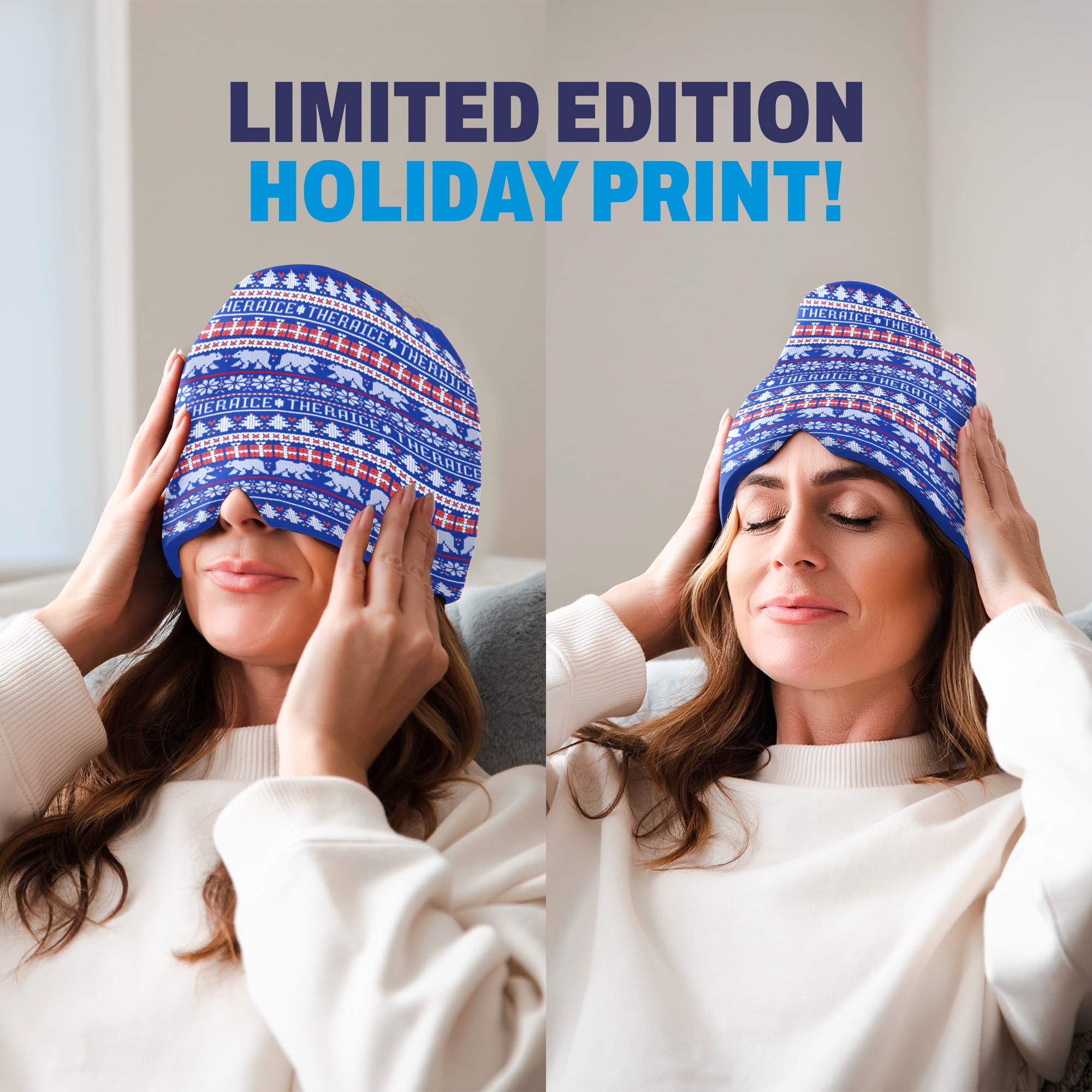 Snapklik.com : TheraICE Migraine Relief Cap, Cooling Gel Hat, Soothing ...
