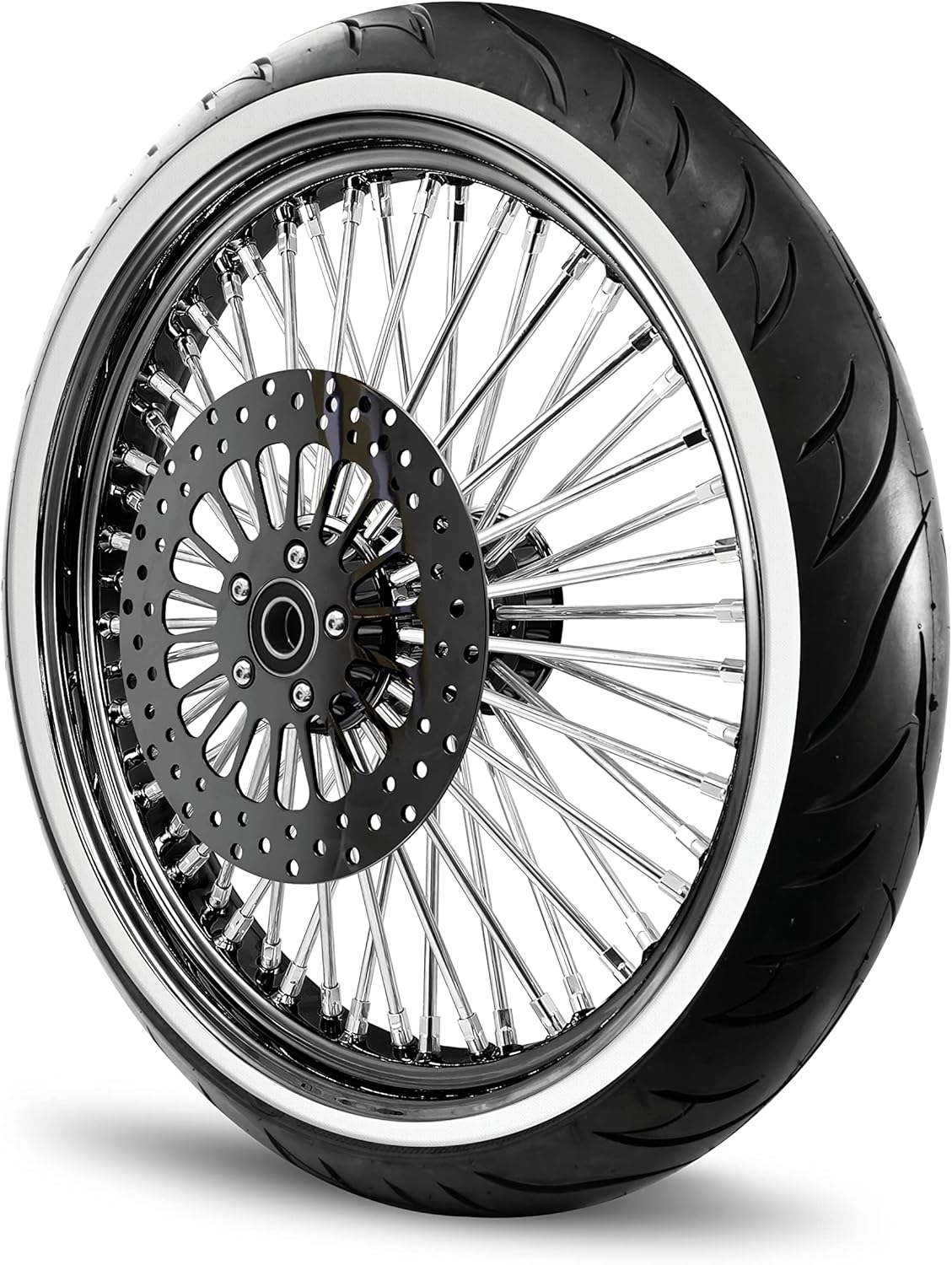 Amazon.com: 21" HARLEY FAT SPOKE WHEEL 21X2.15 52 STAINLESS FOR HARLEY ...