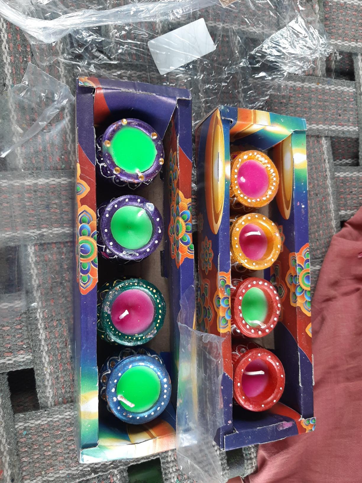 Collectible India Set of 12 Handmade Matki Candles Diwali Gift Set ...