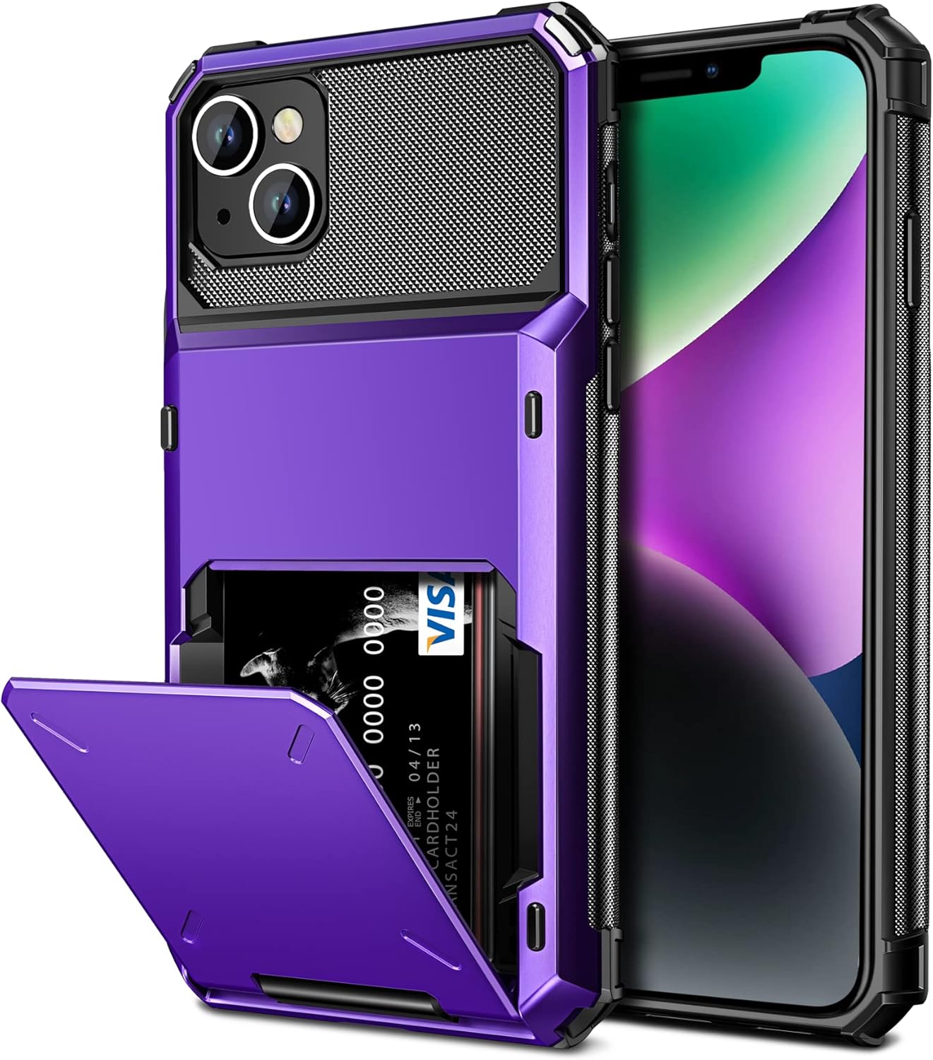 Amazon.com: Vofolen for iPhone 14 Case Wallet Cover 4-Card Credit Card ...