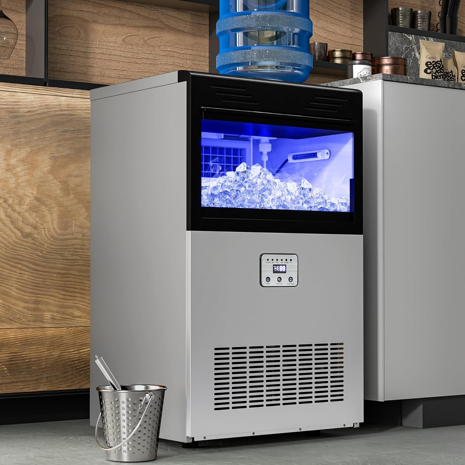 Amazon.com : YITAHOME 2 Way Water Inlet Commercial Ice Maker Machine ...