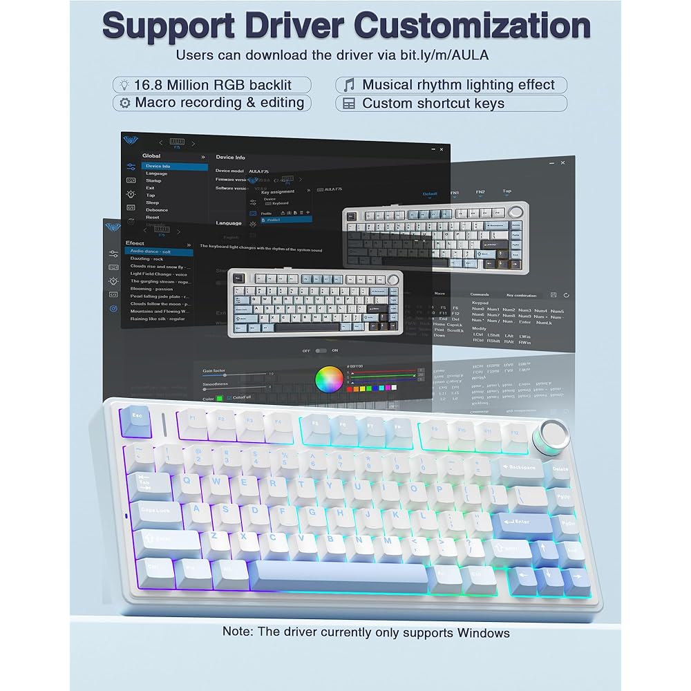 AULA F75 75% वायरलेस Chile | Ubuy