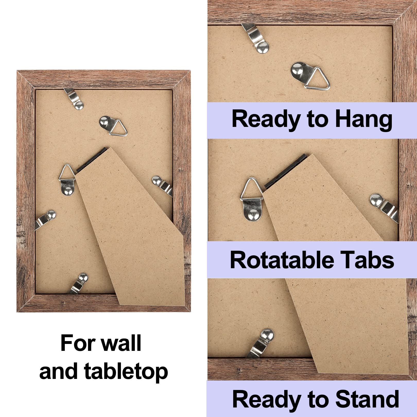 (similar)( only 1 piece)TOFOREVO Picture Frames 4x6 Set of 1 Rustic ...