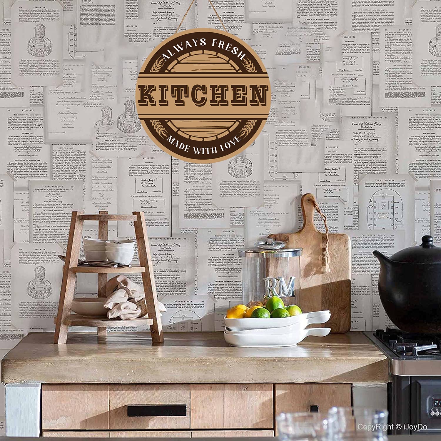 Round Farmhouse Kitchen Signs Farmhouse Kitchen Signs Bundle | Home