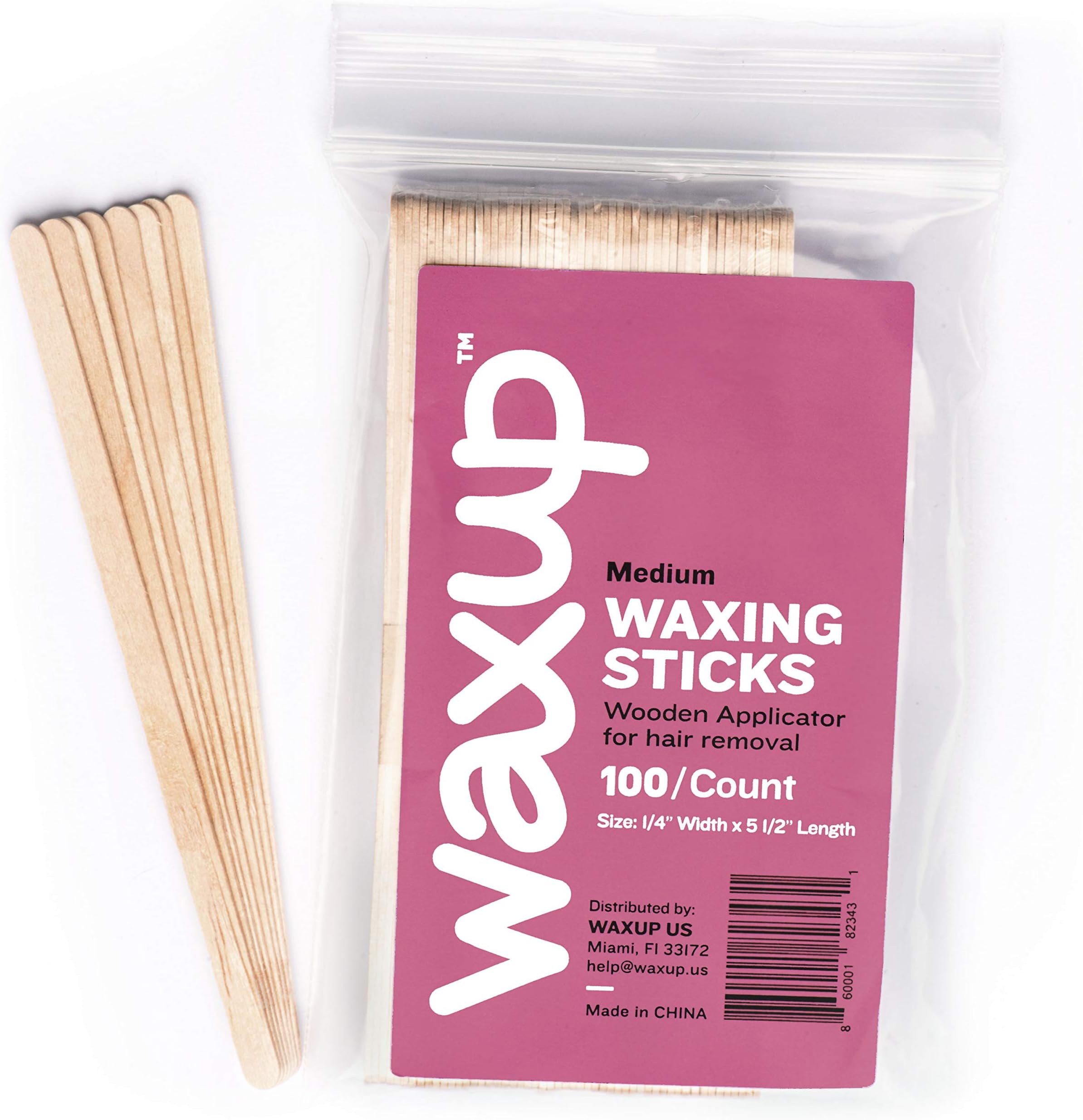Amazon.com : OMWAH 100 Large Wax Waxing Wood Body Hair Removal Sticks ...