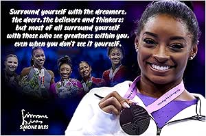 Amazon.com: Simone Biles Motivational Poster Quote Inspirational Quotes ...