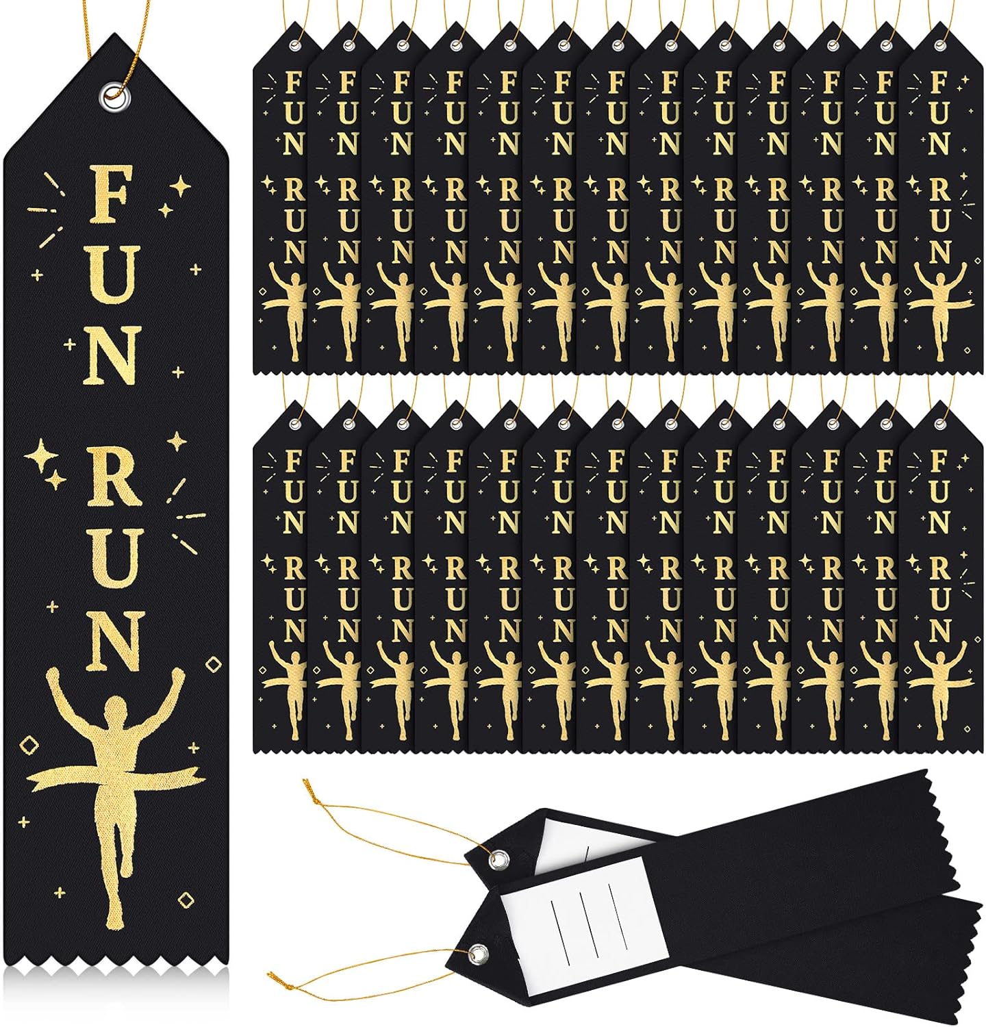 Amazon.com : Tigeen 100 Pieces Award Ribbons Fun Run Ribbons Honorable ...