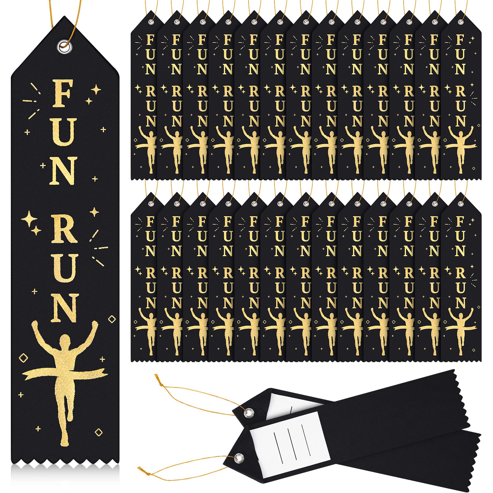 Amazon.com : Tigeen 100 Pieces Award Ribbons Fun Run Ribbons Honorable ...