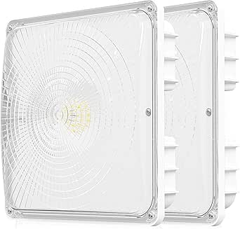 CINOTON 40W Outdoor LED Canopy Light, IP65 Waterproof Commercial Canopy ...