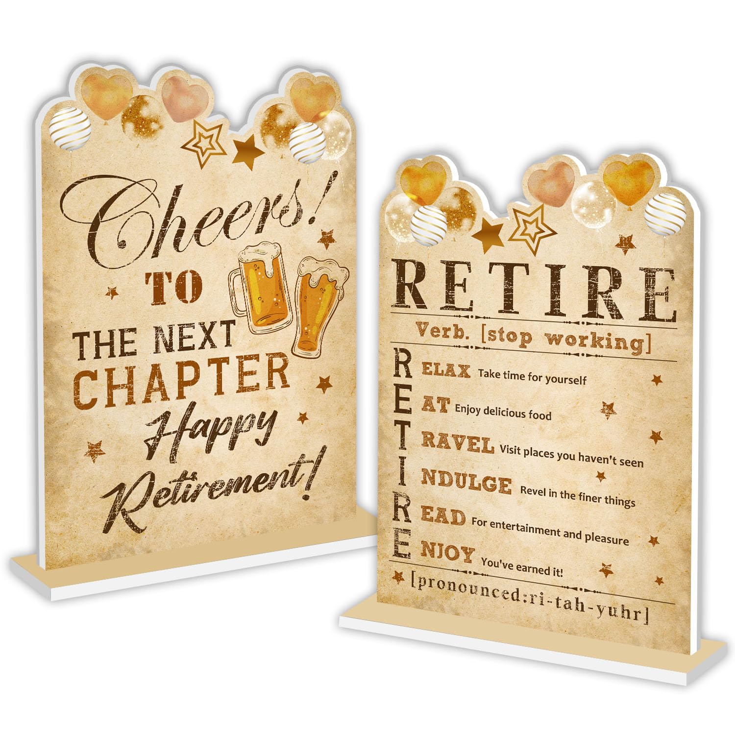 Amazon.com: Rustic Retirement Party Decorations, Rustic Vintage ...