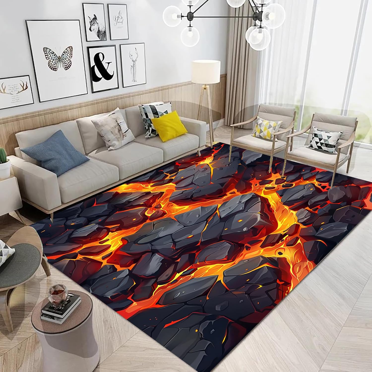 Amazon.com: SUICRA Floor is Lava Rug 3D Lava Rugs for Kids Room Rug ...