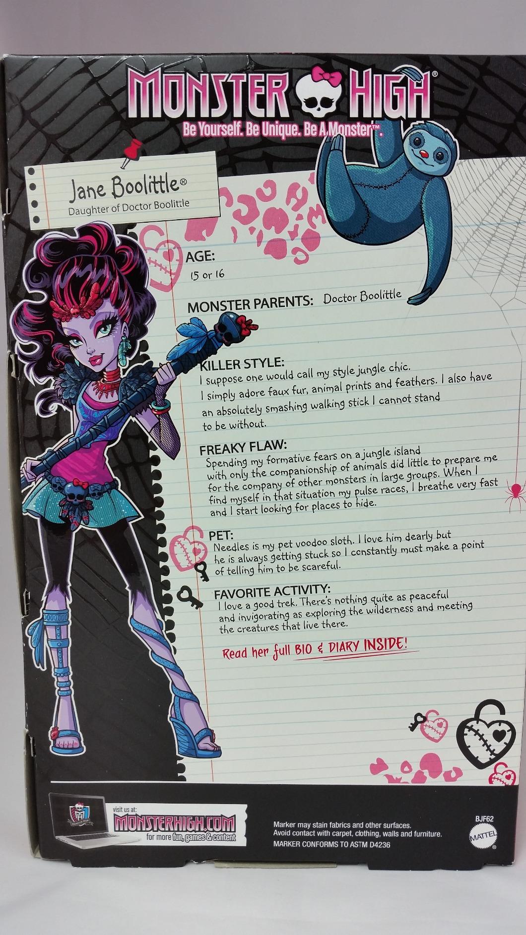 Monster High Jane Boolittle Doll : Amazon.co.uk: Toys & Games