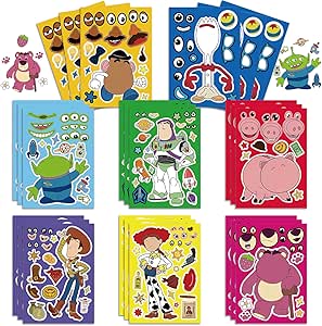 DIY Make a Face Stickers, 24PCS Toy Stickers Art Craft Make Your Own ...