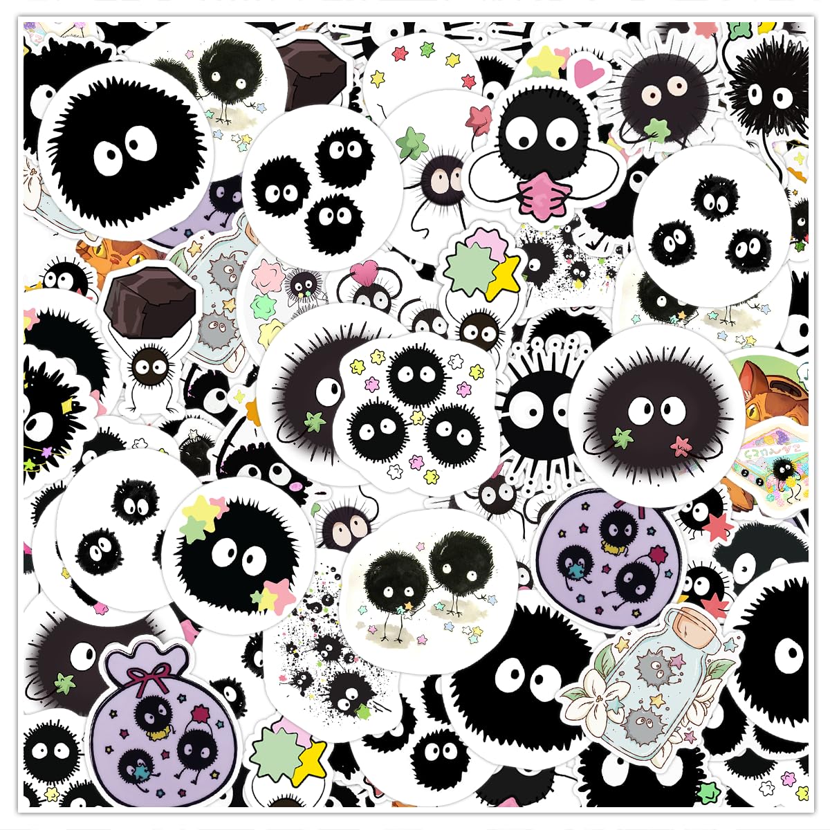 Amazon.com: TUNNUTI Stickers 30 PCS Decals Aesthetic Soot Guitar ...