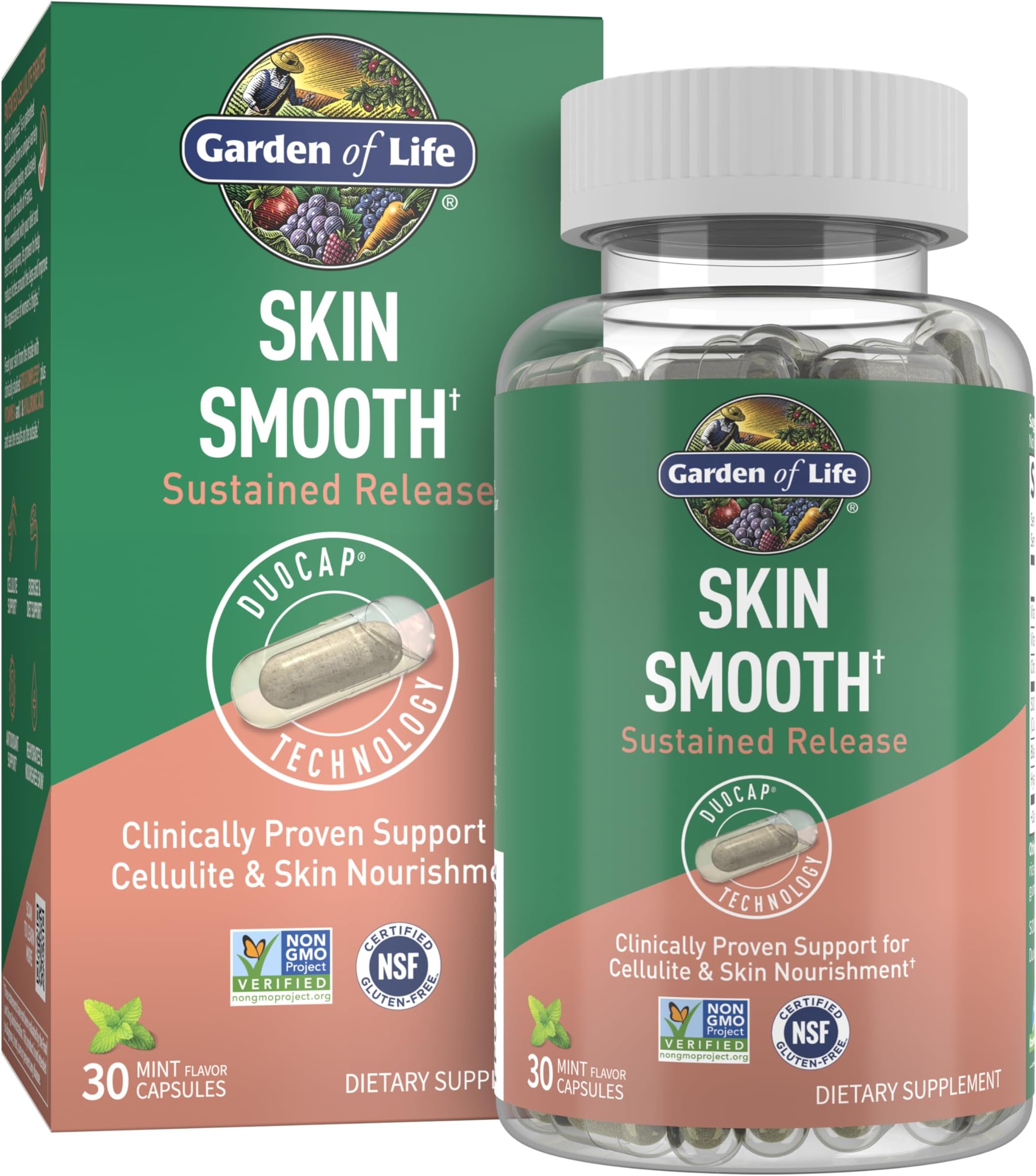 Amazon.com: Garden of Life Skin Smooth Sustained Release Duo Caps, Best ...
