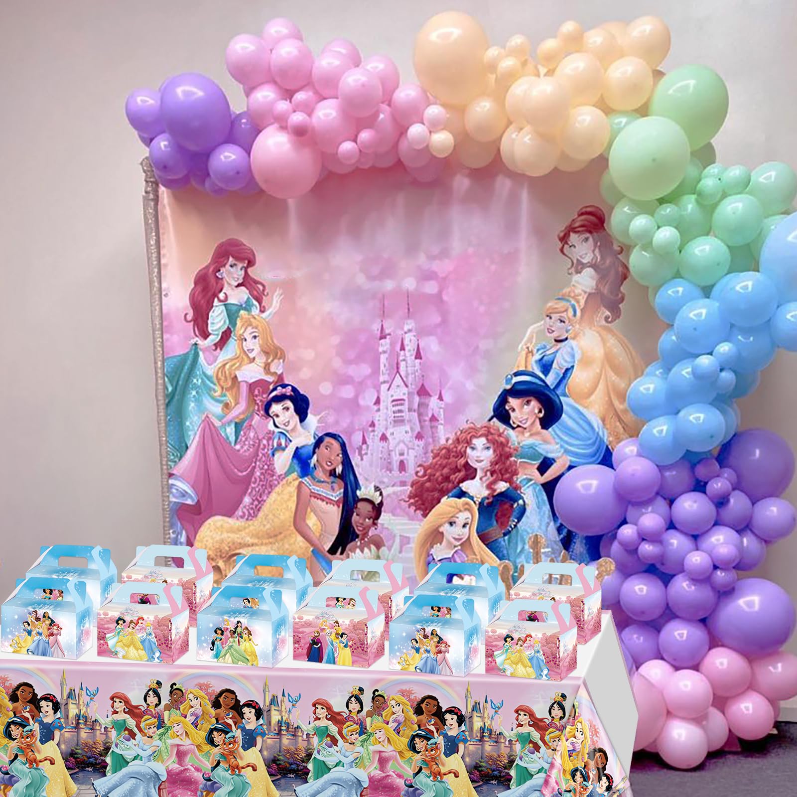 Snapklik.com : 20 PCS Princess Theme Candy Cookies Gift Boxes