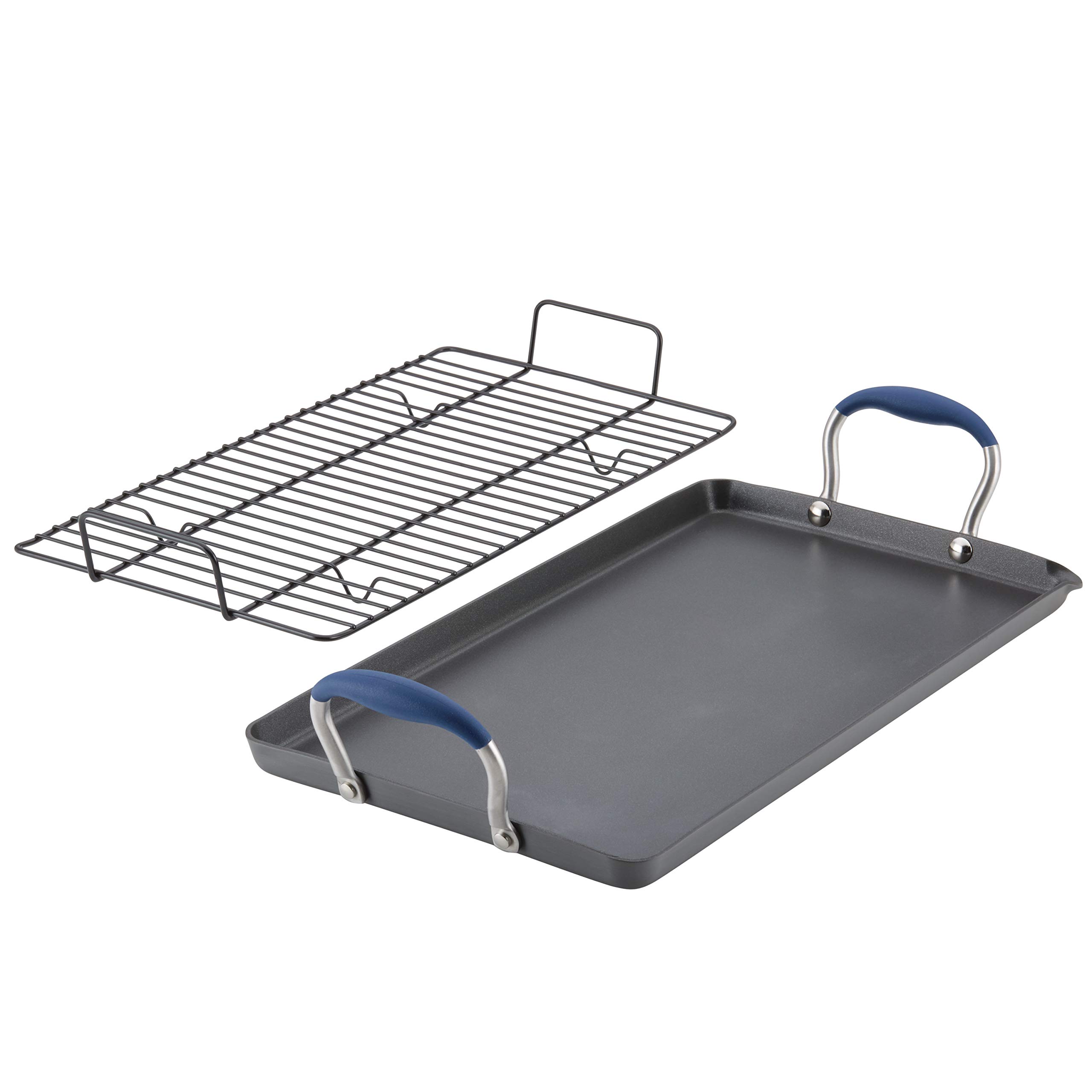 Buy Anolon Advanced Hard Anodized Nonstick Pan/Flat Grill/Griddle Rack ...