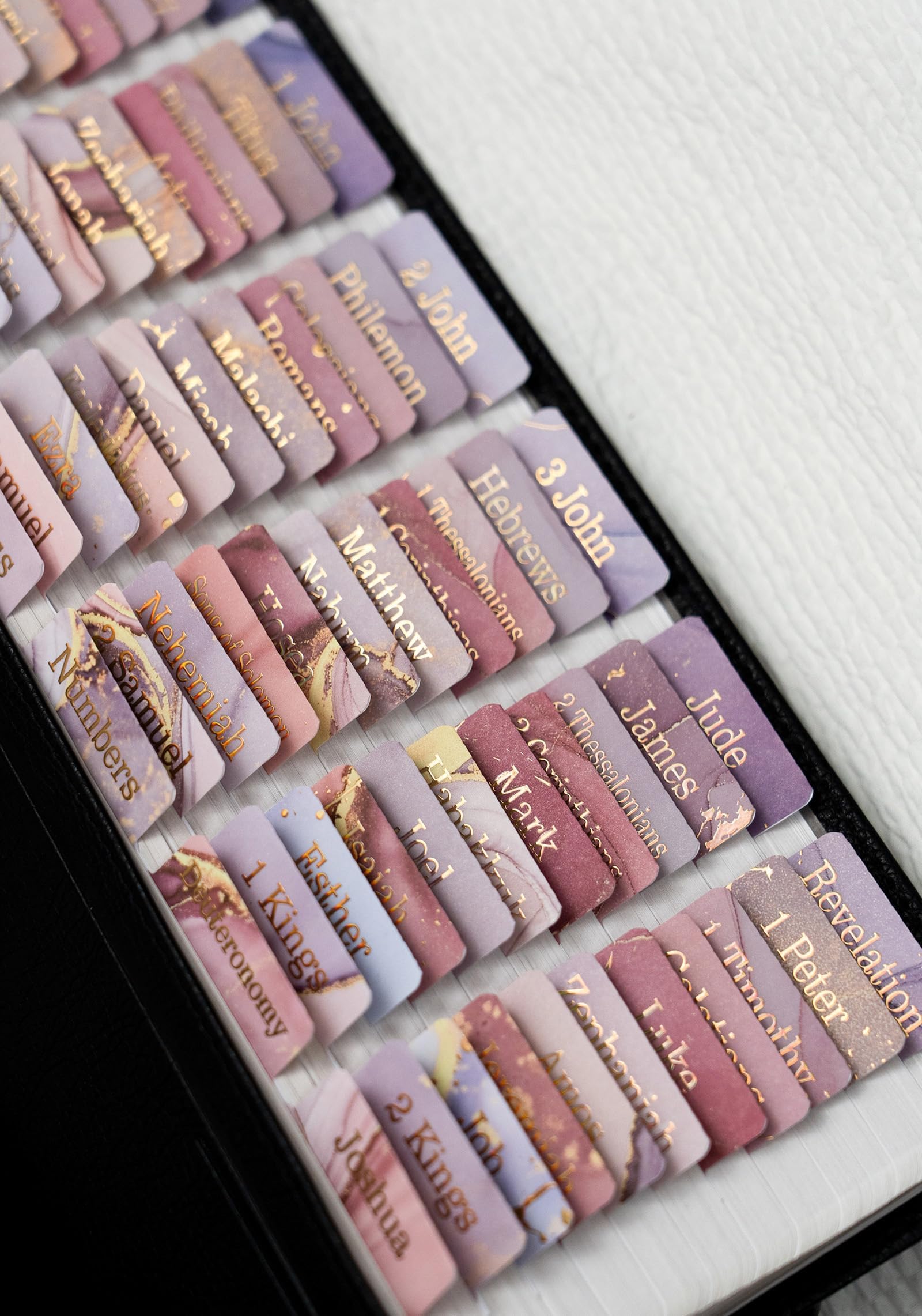 Amazon.com : UPAFEXXI-Laminated Bible Tabs (Gold Foil Embossed ...