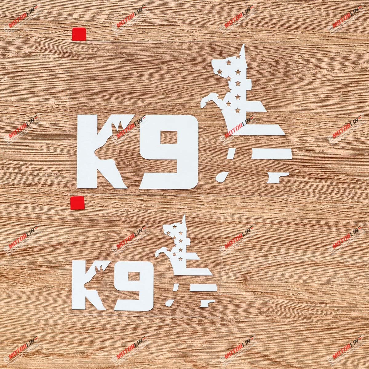 Amazon.com: Vinyl Overlays 720 2-3"x2.5" Police K9 Paw Decal Set K-9 ...