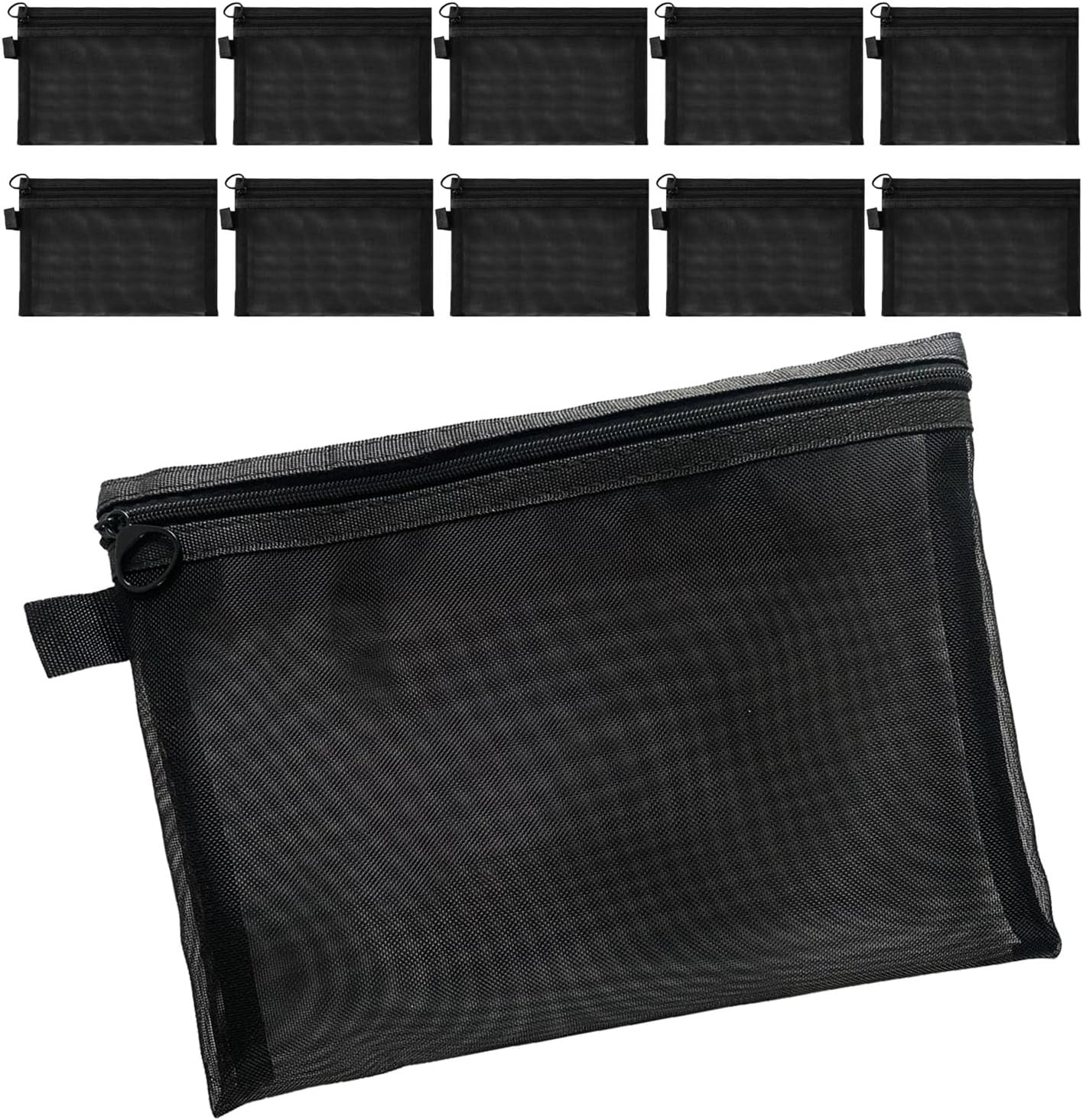 Amazon.com : YAOION 10Pcs Mesh Makeup Bags Travel Zipper Cosmetic Bag ...