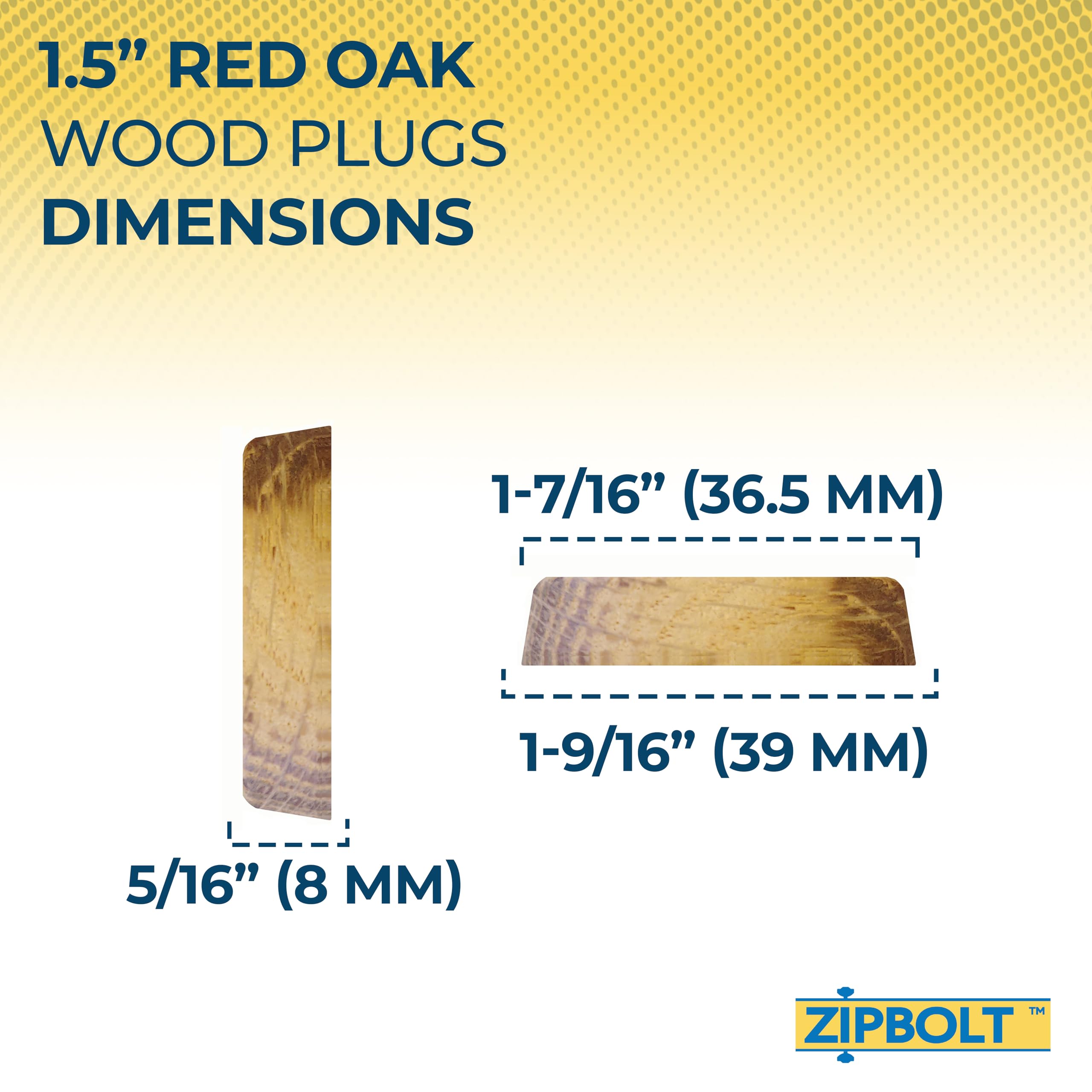 Snapklik.com : Zipbolt Newel Post Fastener Accessory Wood Plugs 6 Pack