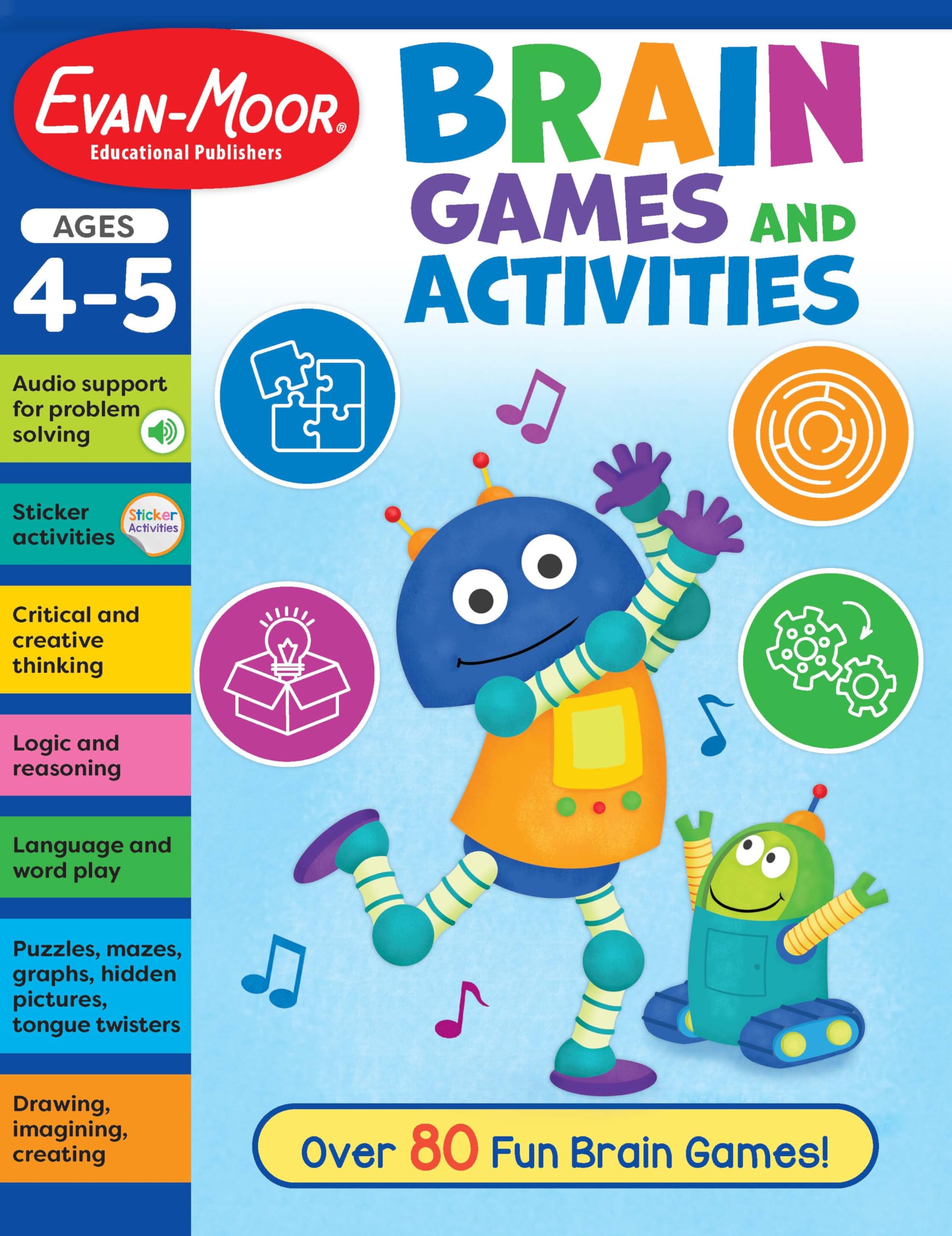 Evan Moor Brain Games And Activities For Kids Ages 4 | Desertcart ...