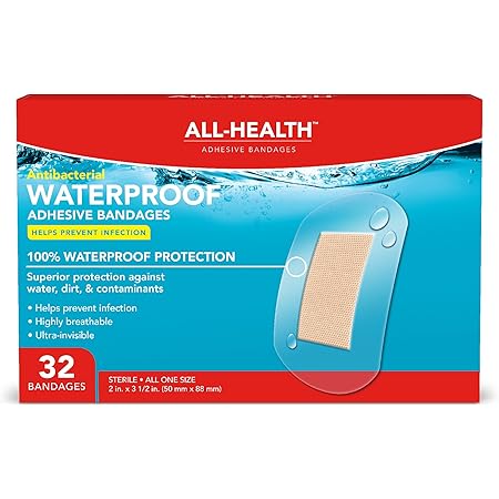 Amazon.com: All Health Waterproof Transparent Dressing & Pad, Dressings ...