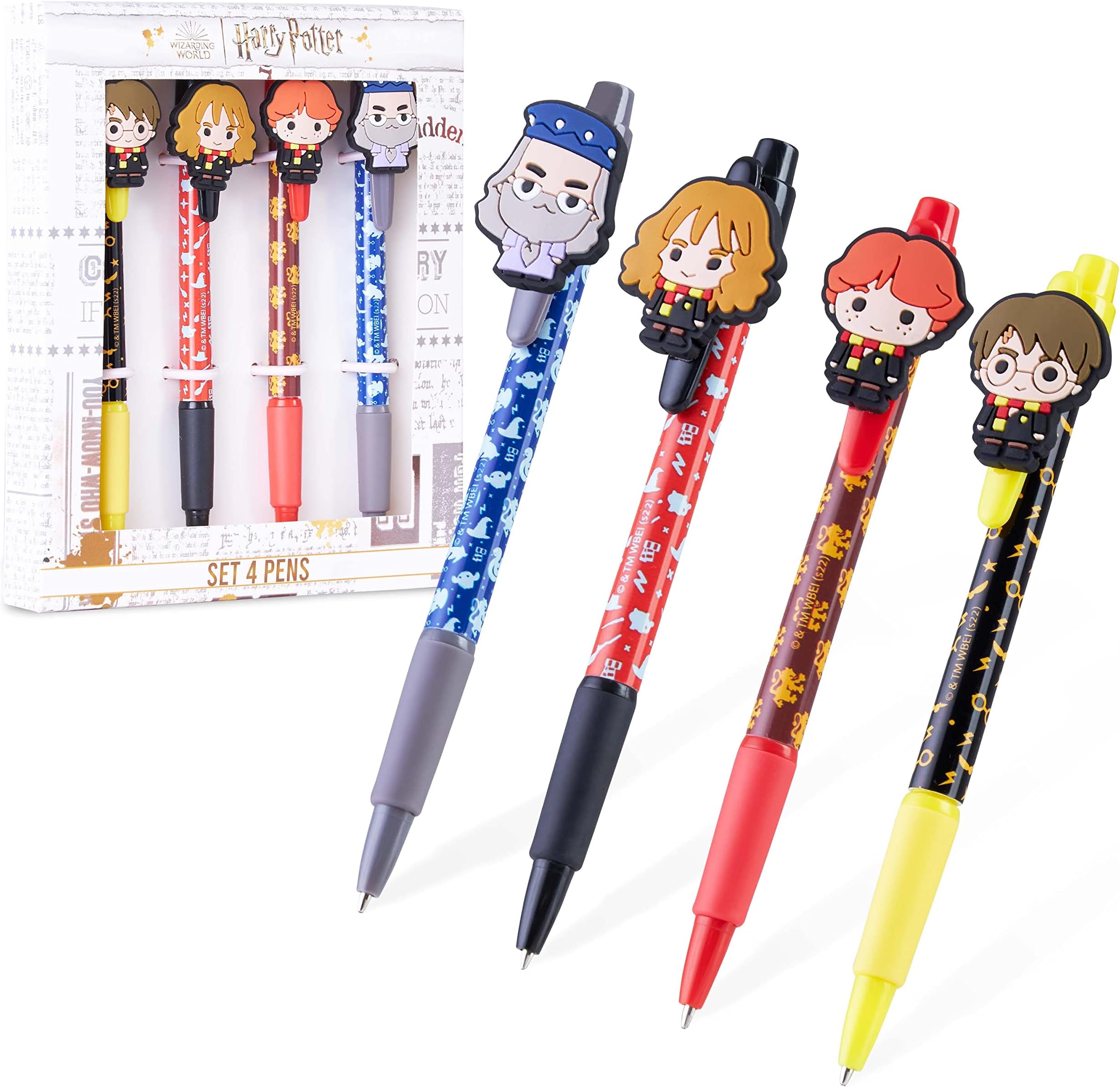 HARRY POTTER 11-Piece Stationery Set, Hogwarts Houses Design - Official ...