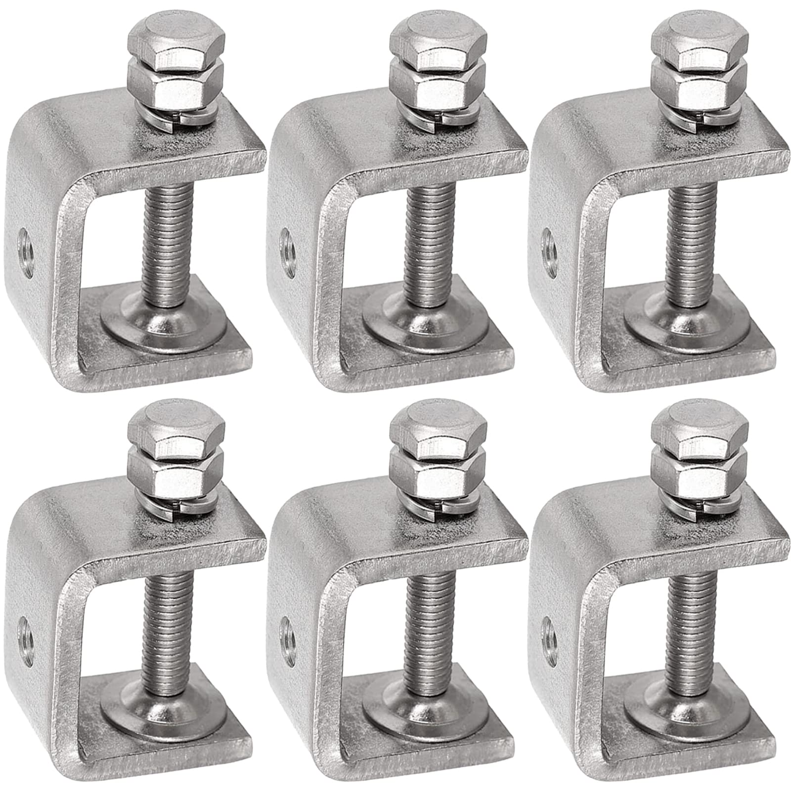 WEKBOSS Small C Clamps for Woodworking 30mm, Heavy Duty Metal Welding ...