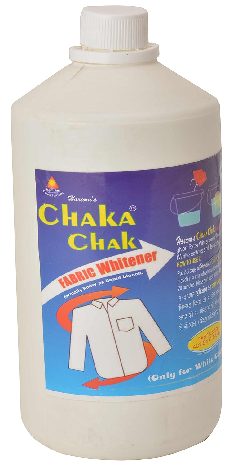 Hariom's Chaka Chak Fabric Whitener - 1 Liter : Amazon.in: Health ...