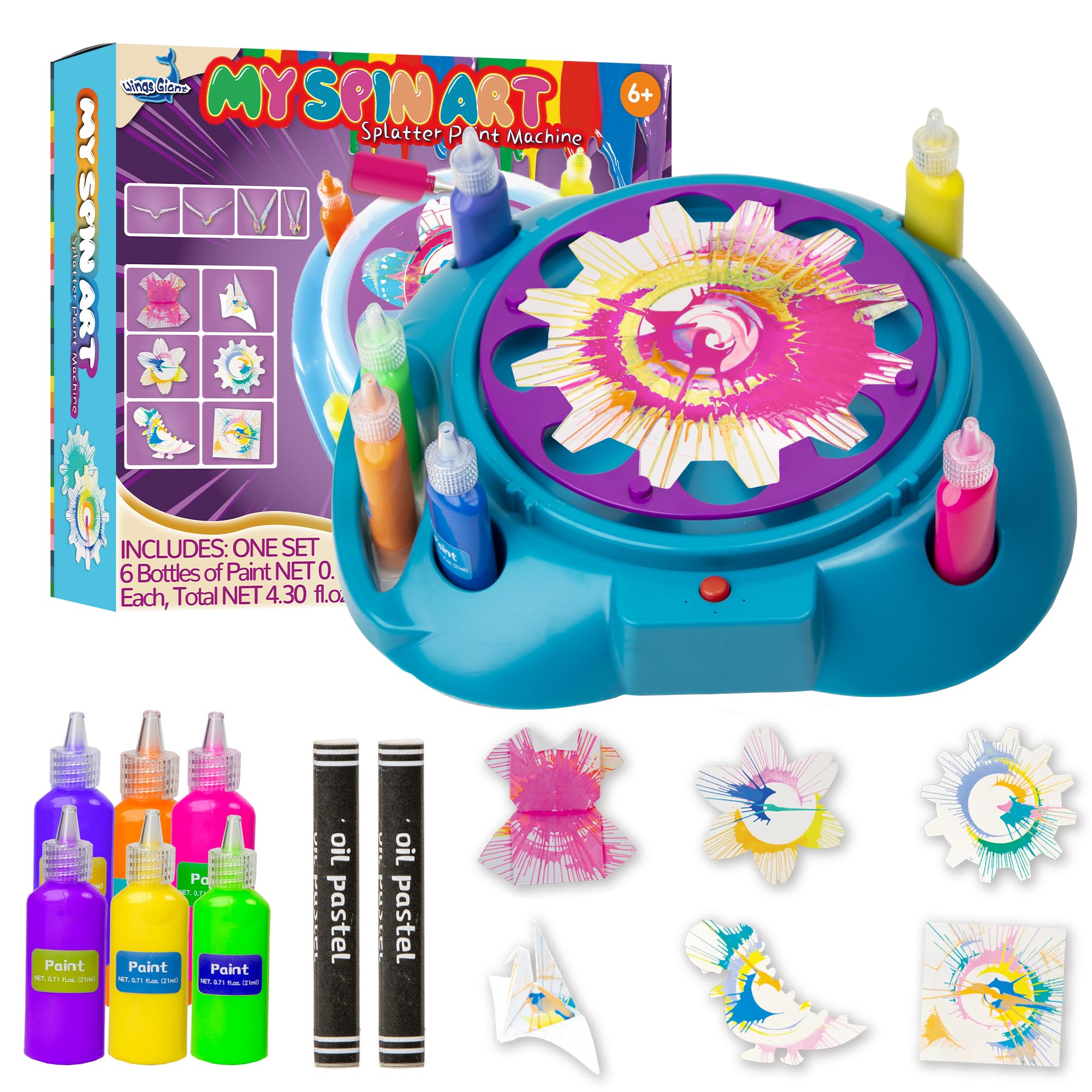 Amazon.com: Spin Art Machine Variable Speed, Battery Operated Spinner ...