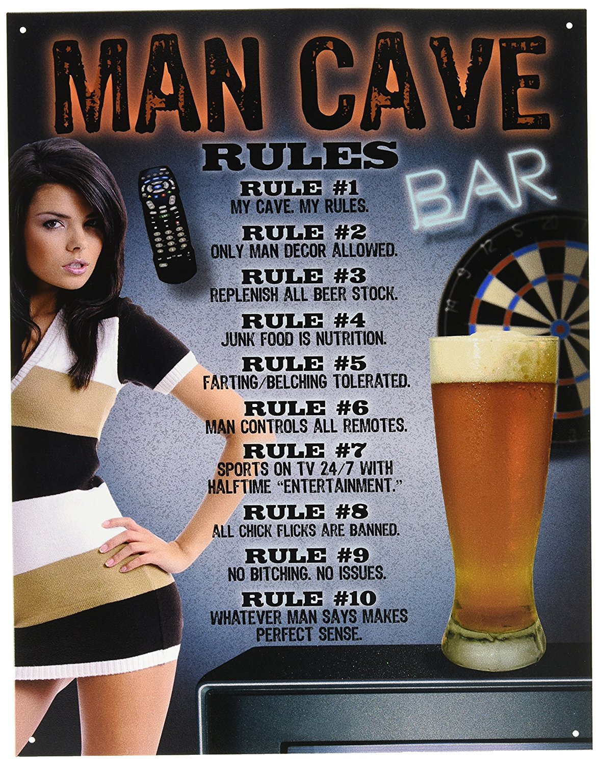 Man Cave Rules Printable