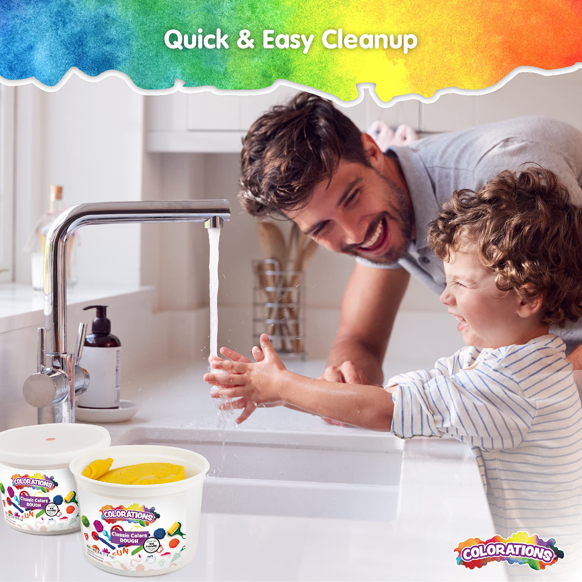 Colorations Playdough for Kids (Set of 6 - 3lb. Tubs) - Vibrant Play ...