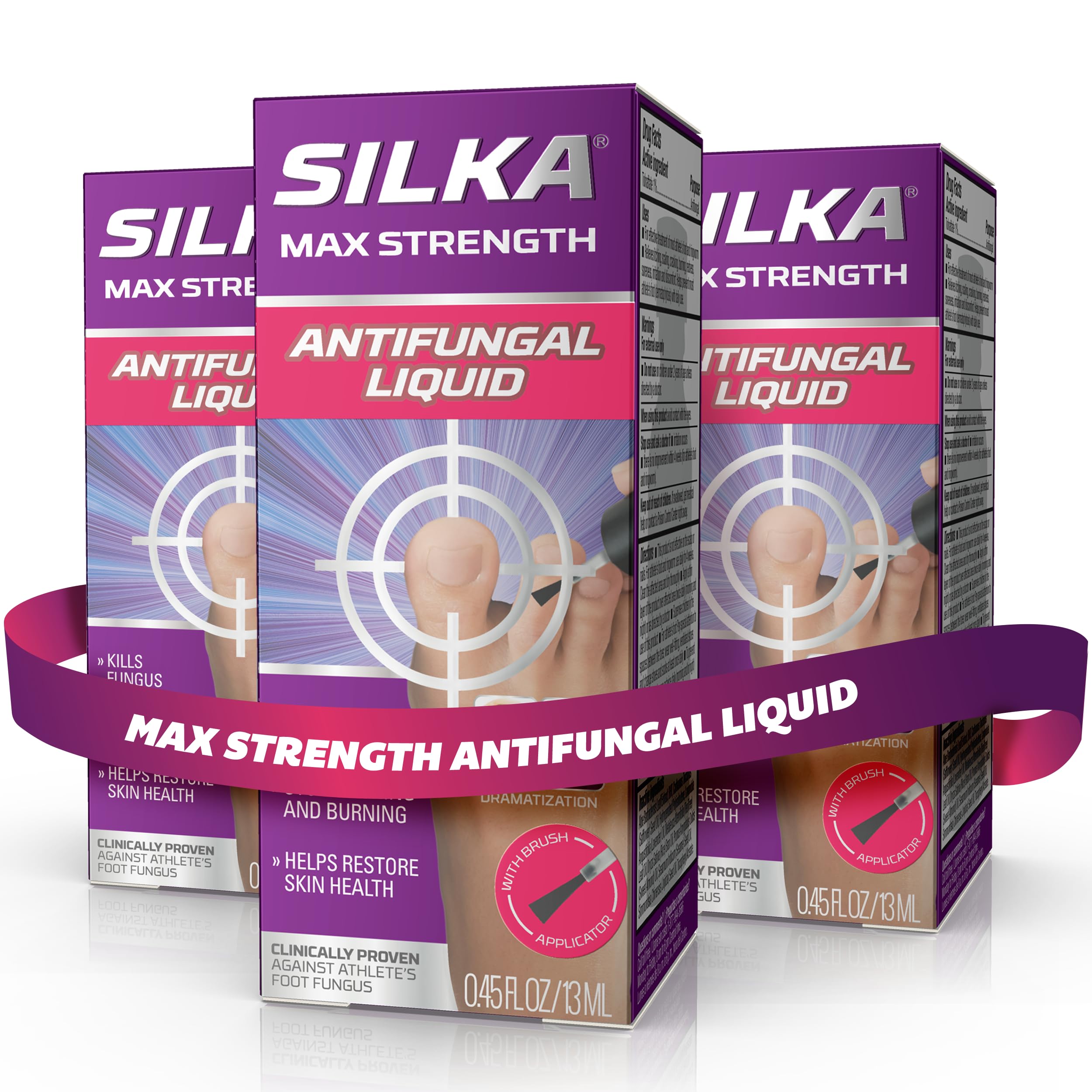 Snapklik.com : SILKA Max Strength Antifungal Liquid For Toenail Health