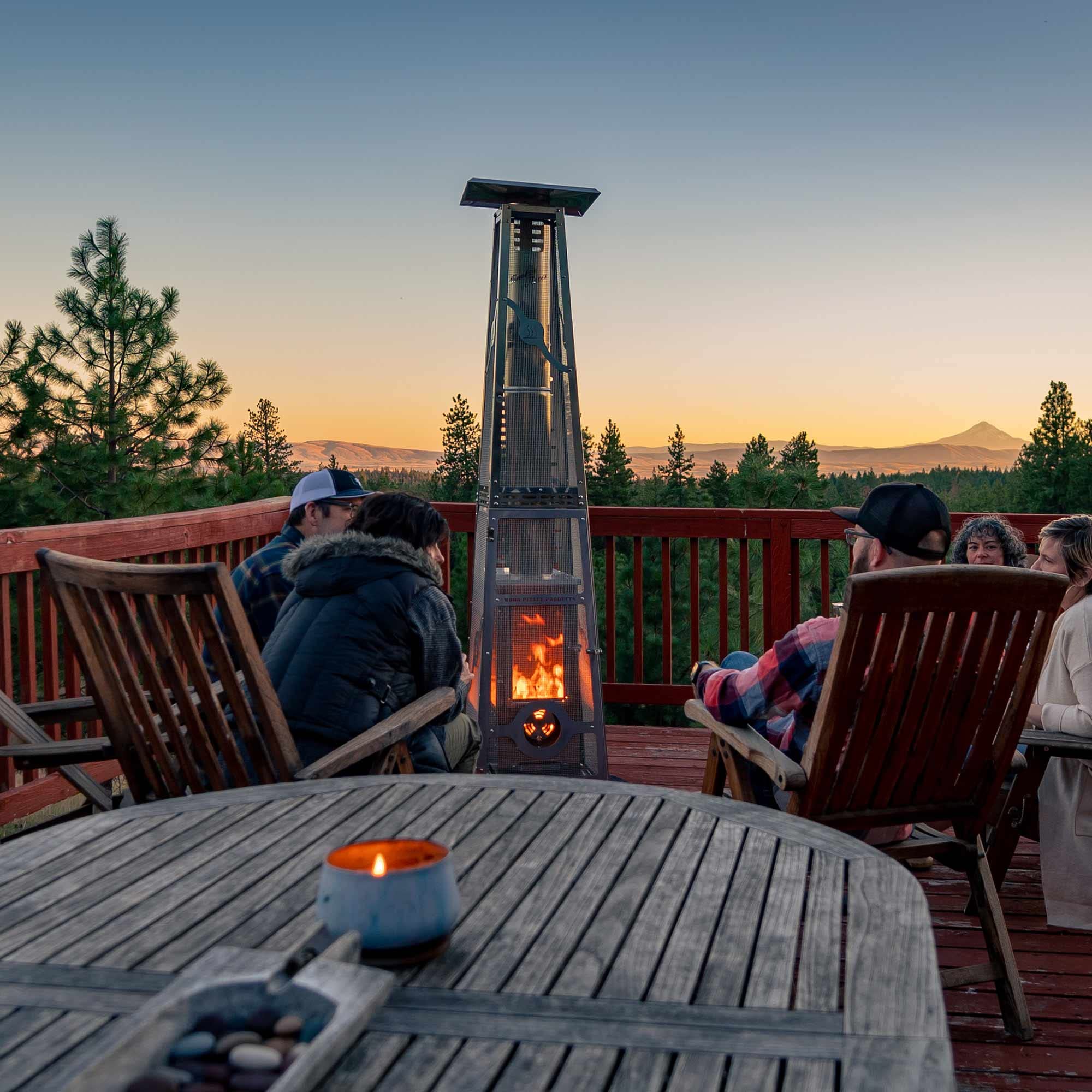 Outdoor Wood Pellet Patio Heater The Lil' Timber®, 60% OFF
