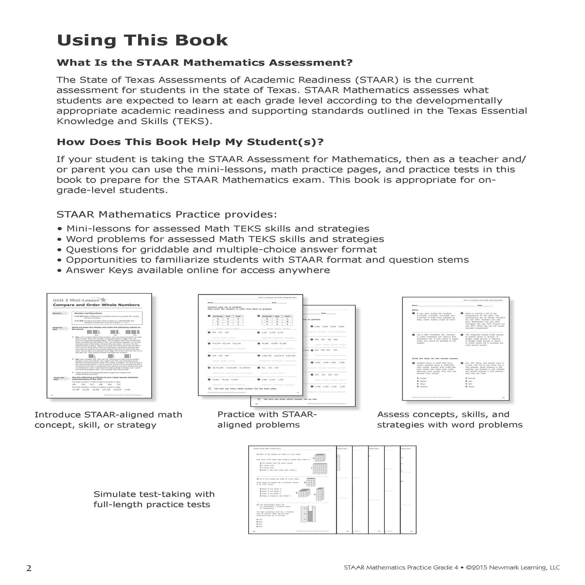 Snapklik.com : STAAR Mathematics Practice I For Children In Grade 4 I ...