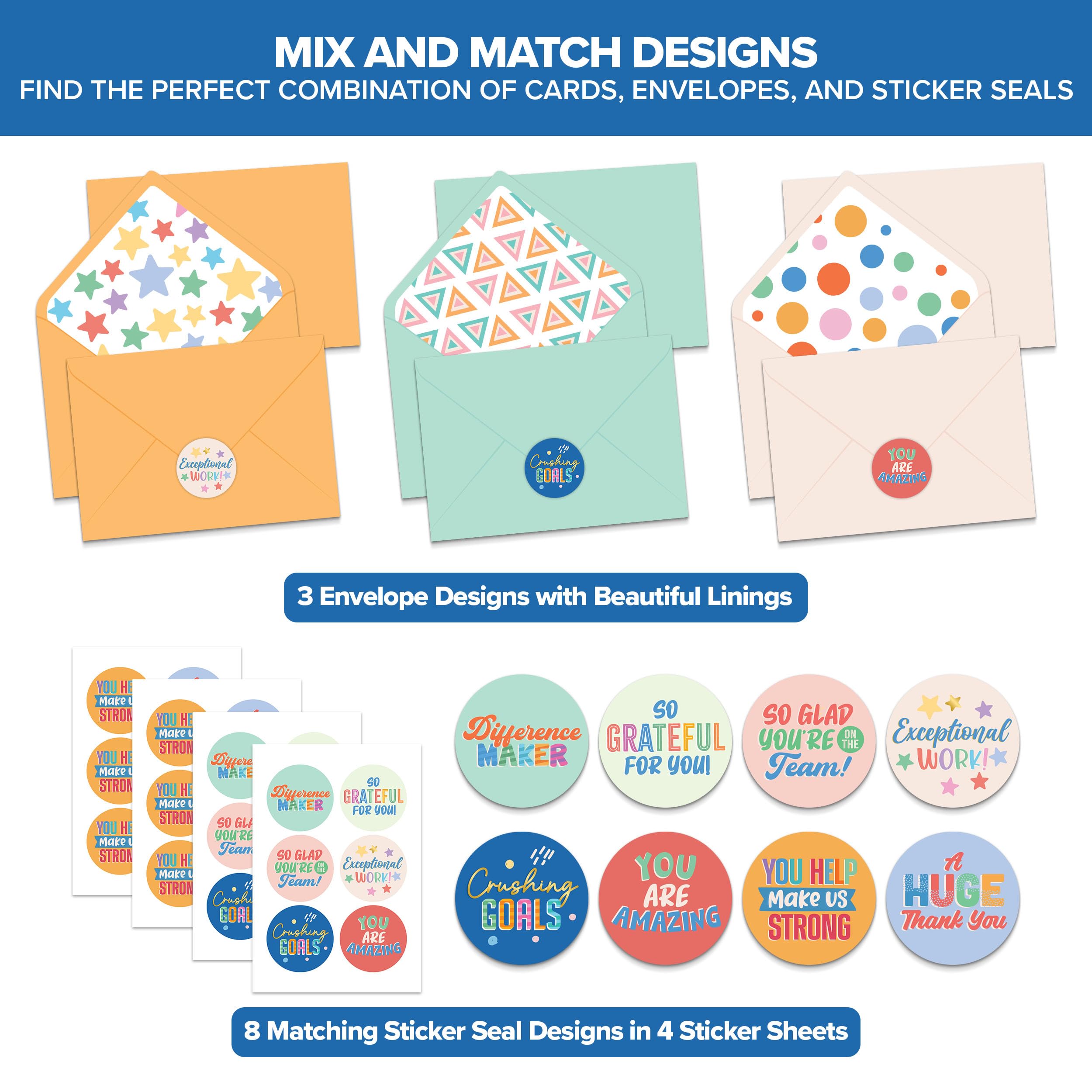 Snapklik.com : Decorably 24 Pack Gold-Foiled 6x4in Employee ...