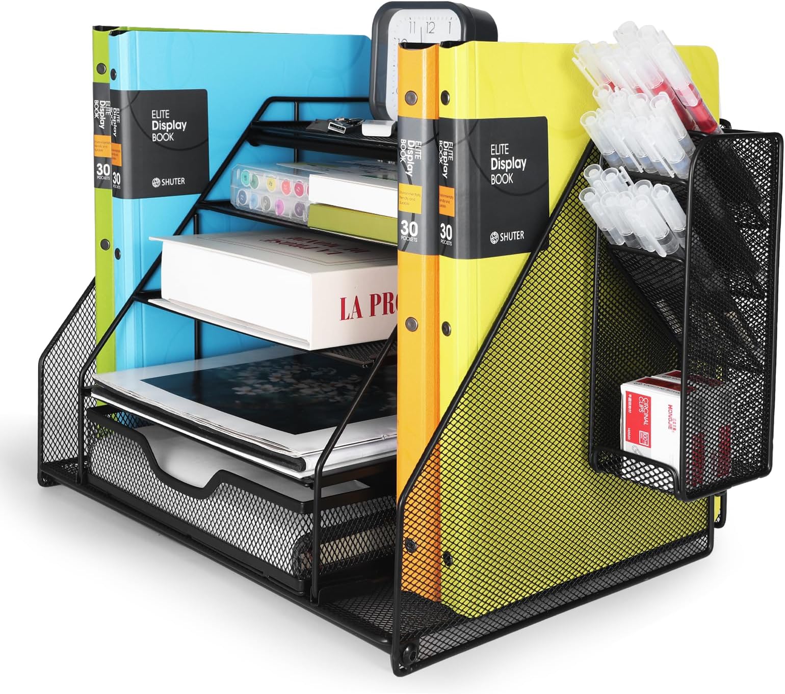 Cinnani banette de rangement bureau 5 étages mega Metal Mesh Avec Porte ...