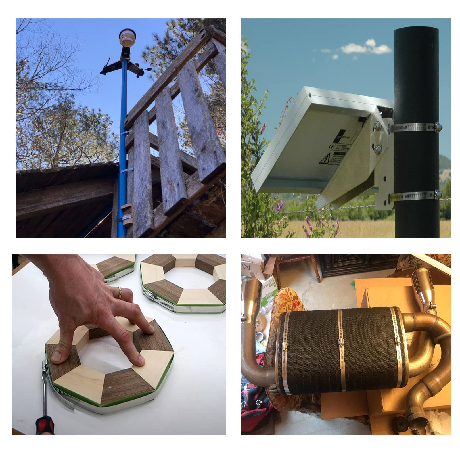 Snapklik.com : STEELSOFT Stainless Steel Band Clamp System, DIY, Large ...