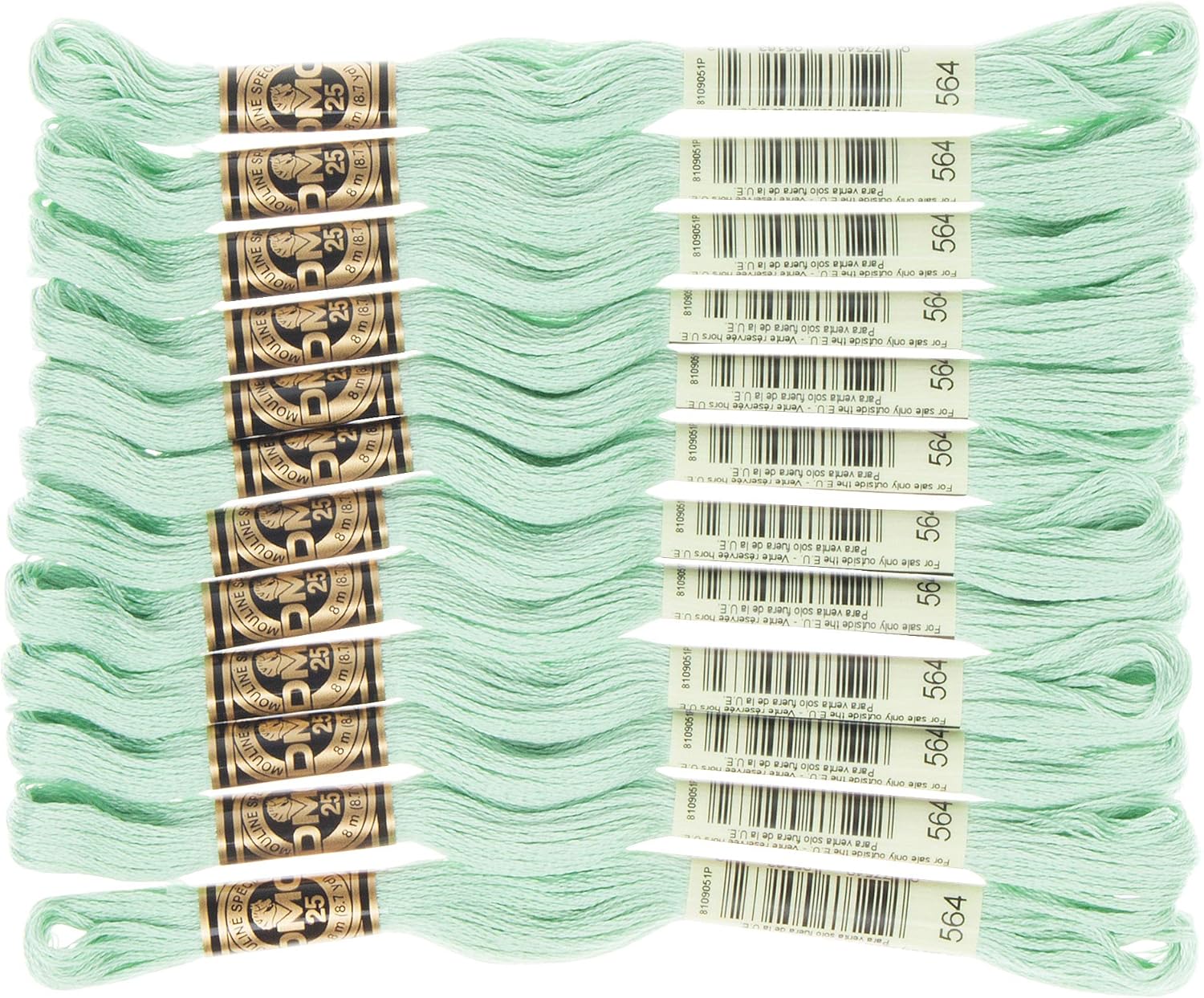 Amazon.com: DMC 6-Strand Embroidery Cotton Floss, Very Light Jade